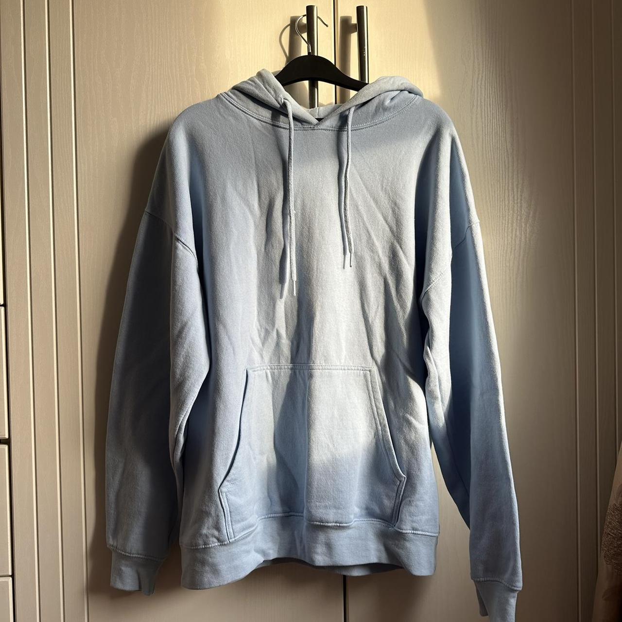 Light baby blue hoodie - Depop