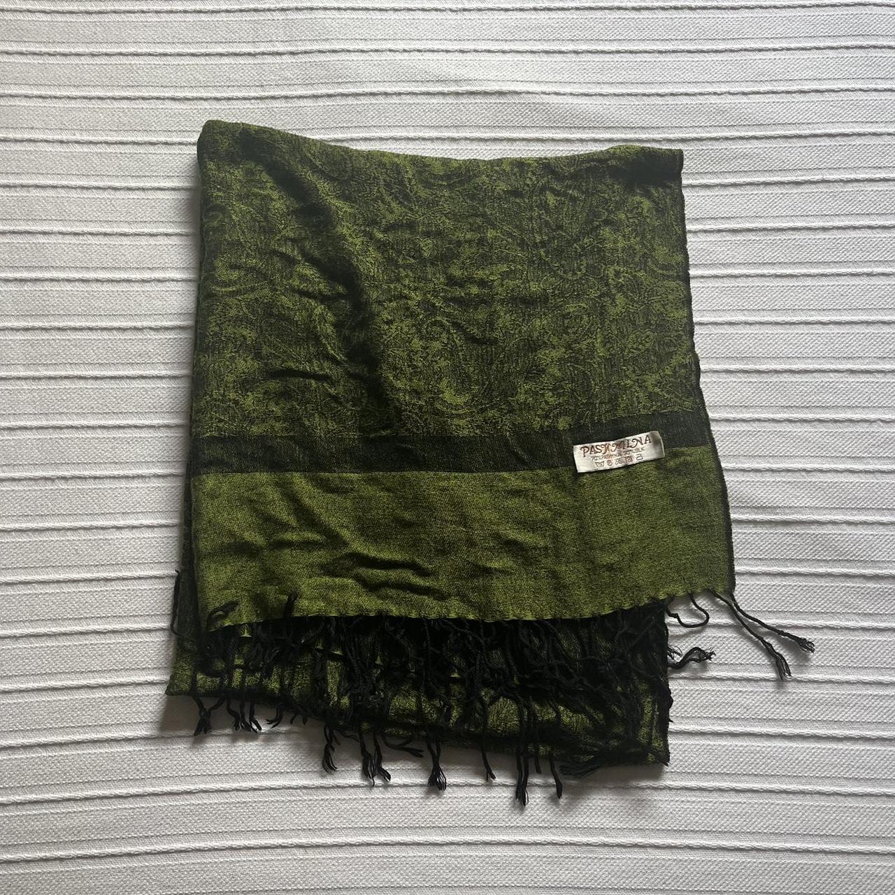 Green pashmina scarf! First and last photos are... - Depop