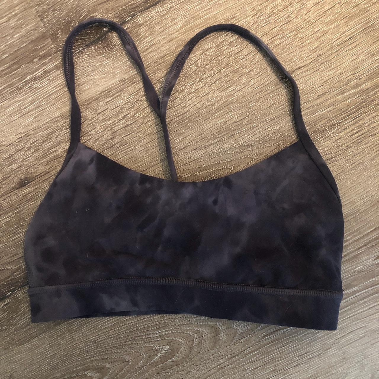 Marbled Lululemon Flow Y Bra Size 4 #lululemon... - Depop