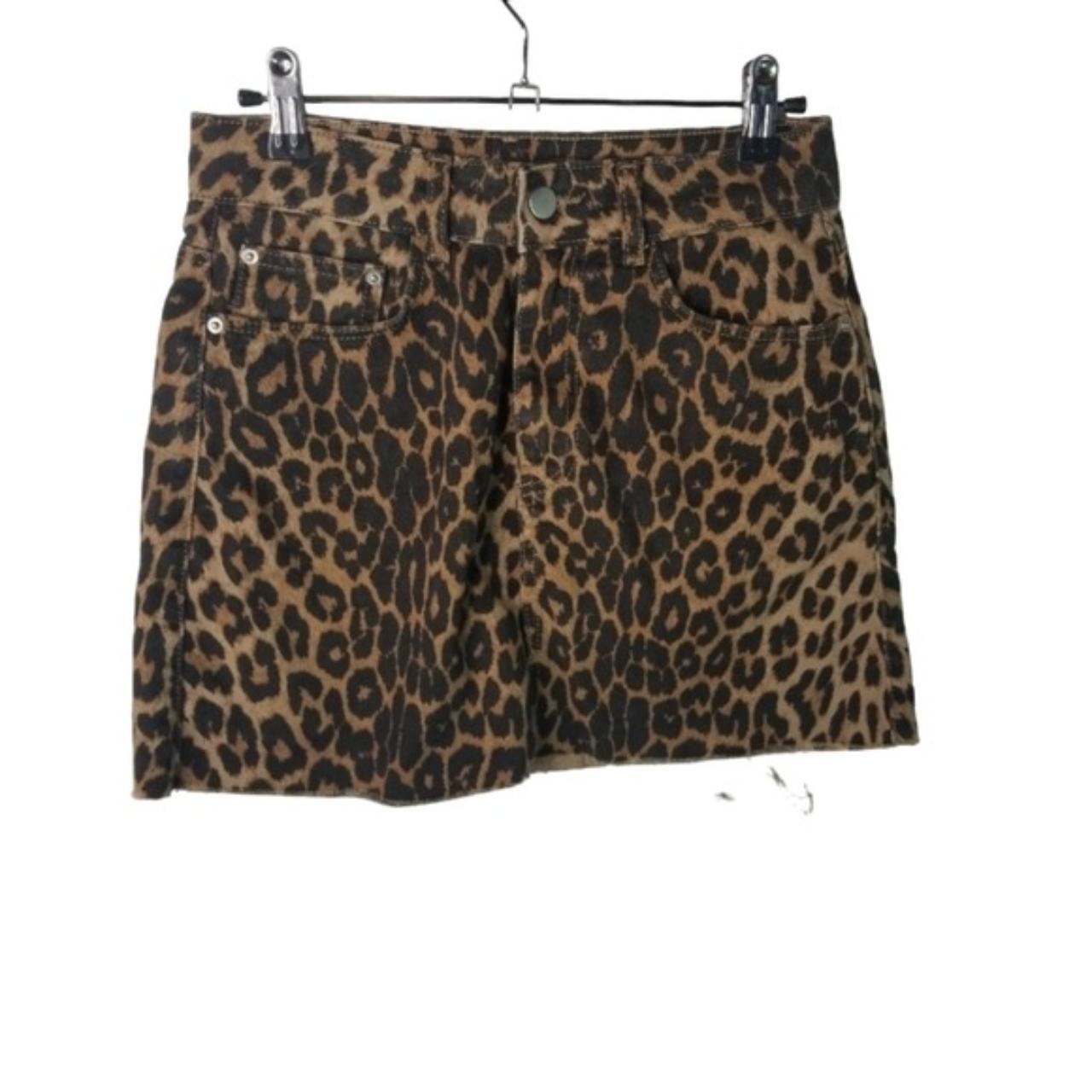 club rave festival Zara leopard animal print jean... - Depop