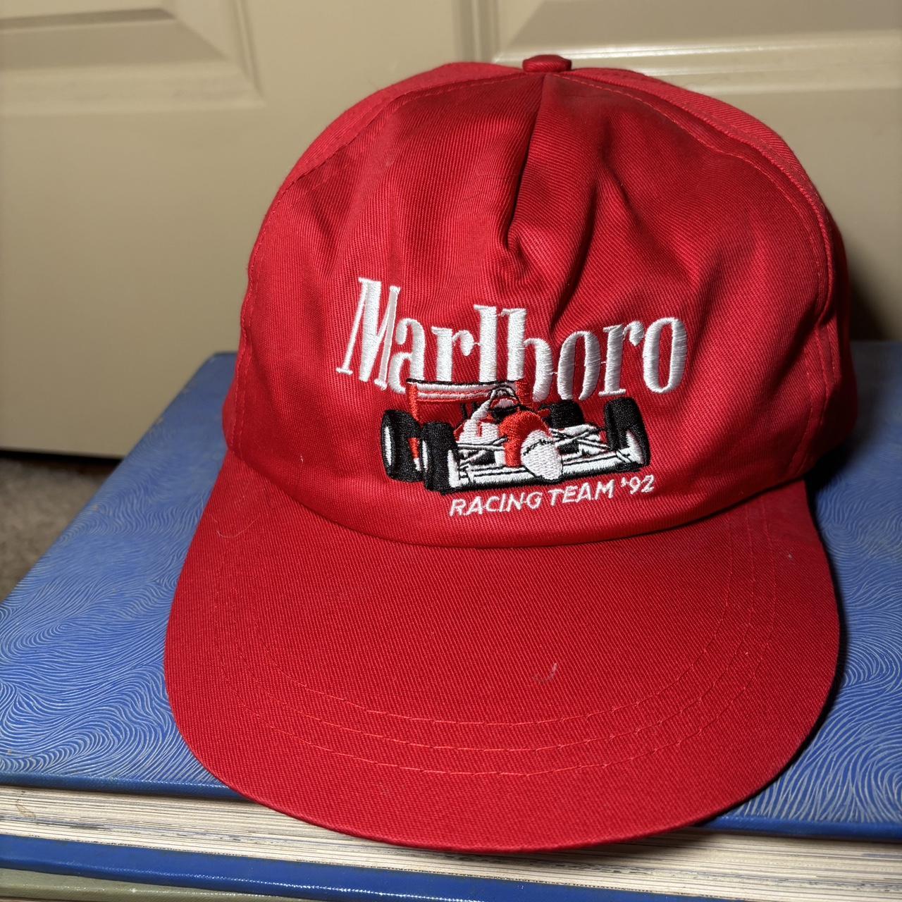 Marlboro Racing team Hat Red Indy Car Formula 1... - Depop