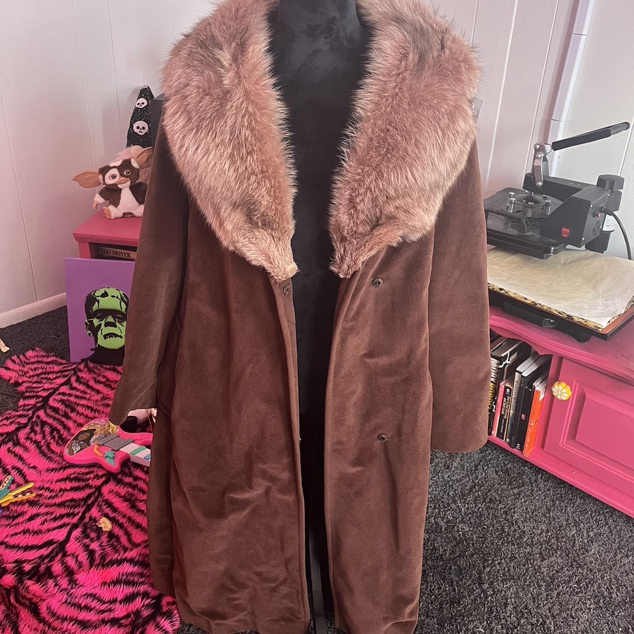 Penny lane faux fur coat vintage - Depop