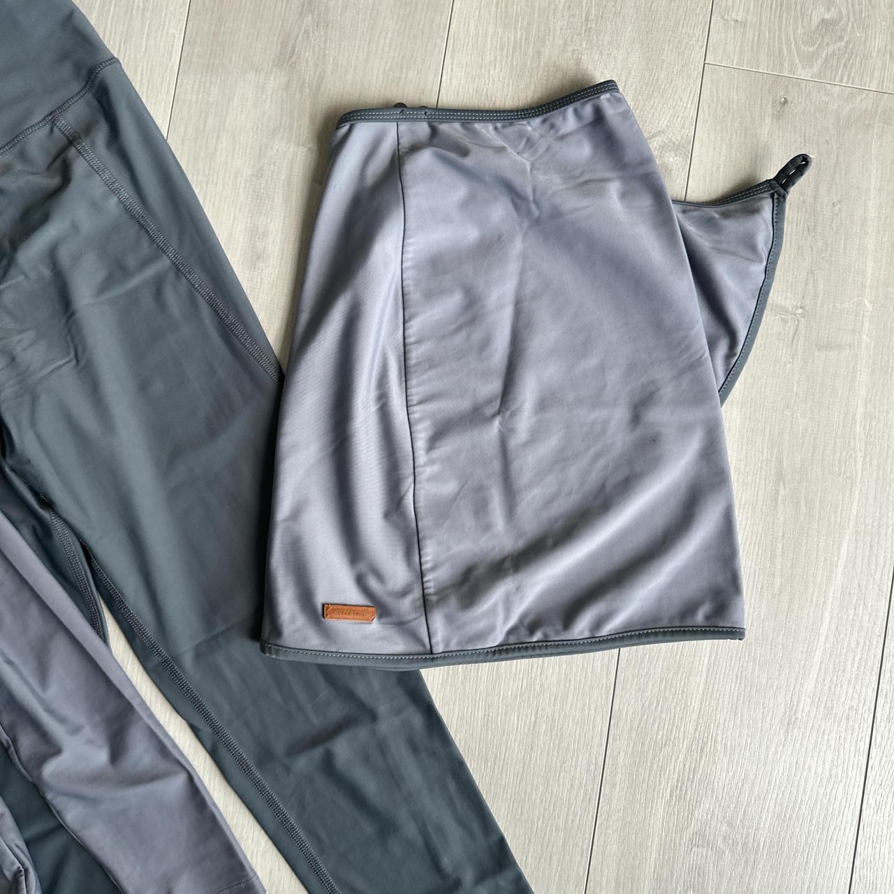 Lyra swim 3 piece set Pastel grey Swim suit Modest... - Depop