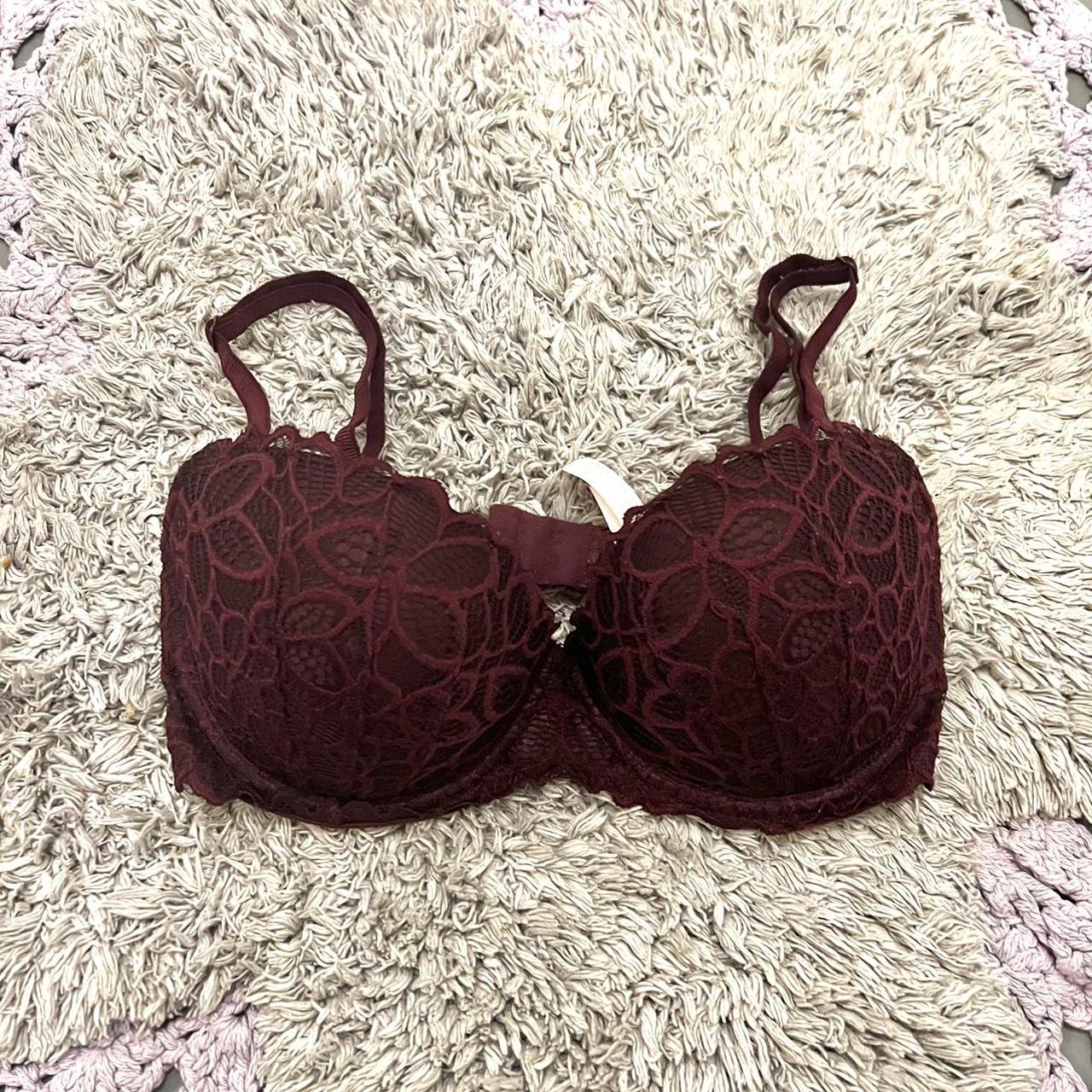 Maroon Bra 🍒 Brand: Victorias Secret Condition:... - Depop