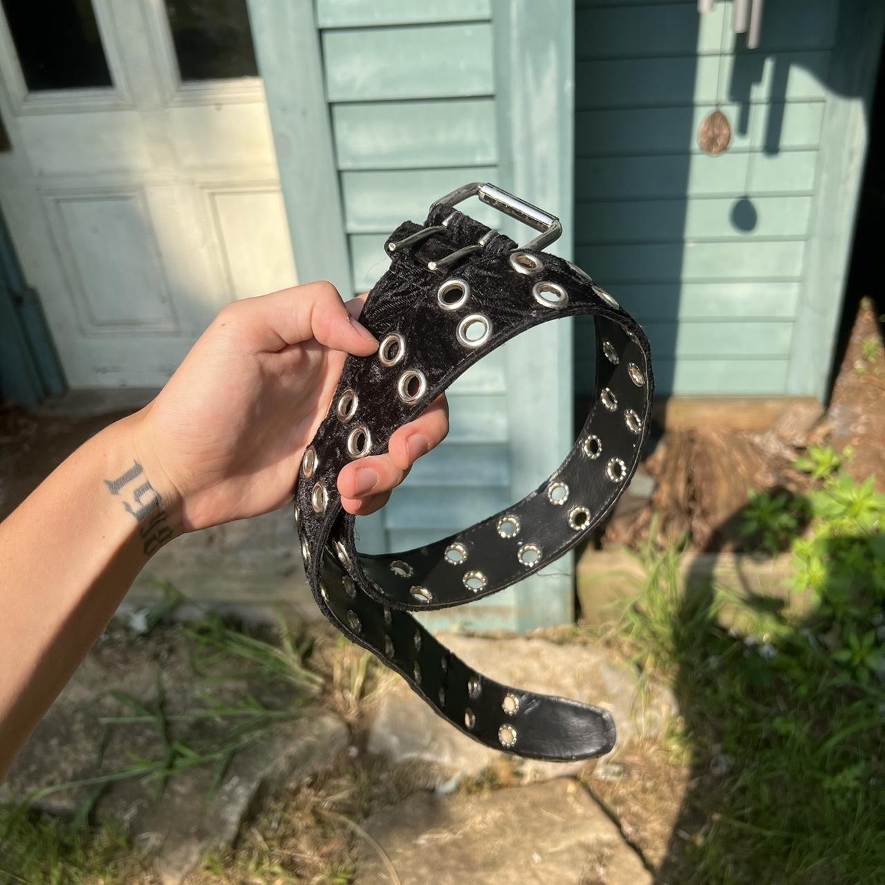 Velvet Grommet Belt Brand: Hot Topic Condition:... - Depop