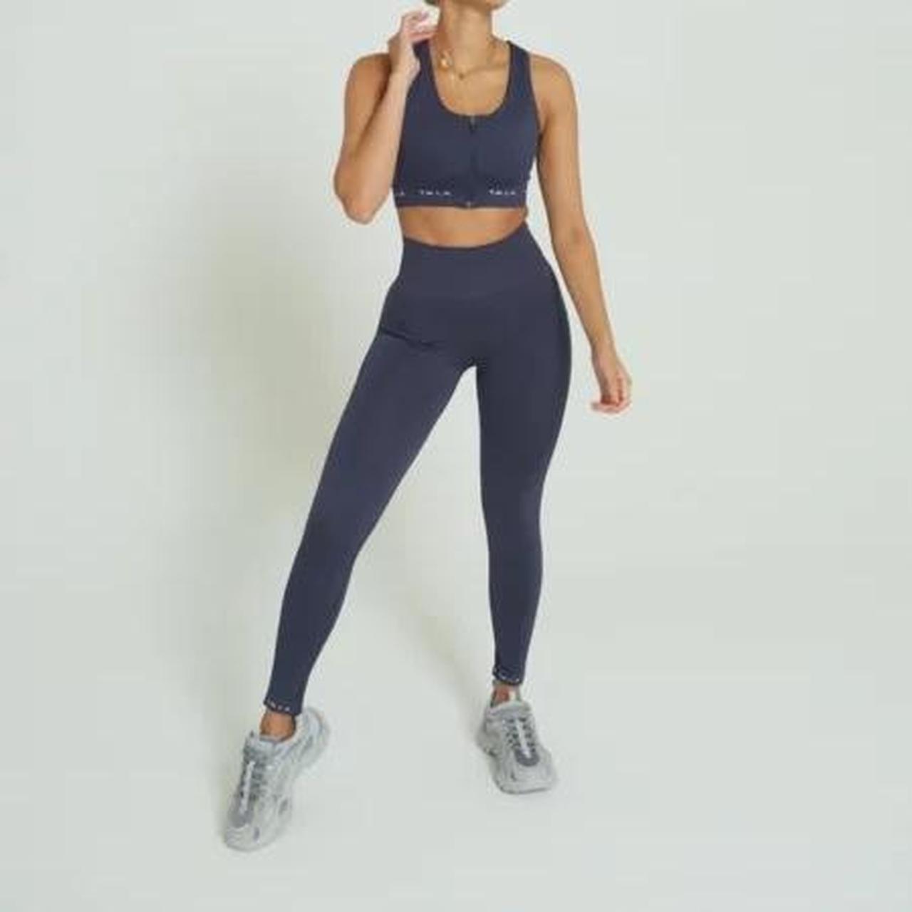BNWT TALA Navy blue gym yoga leggings Zinnia... - Depop