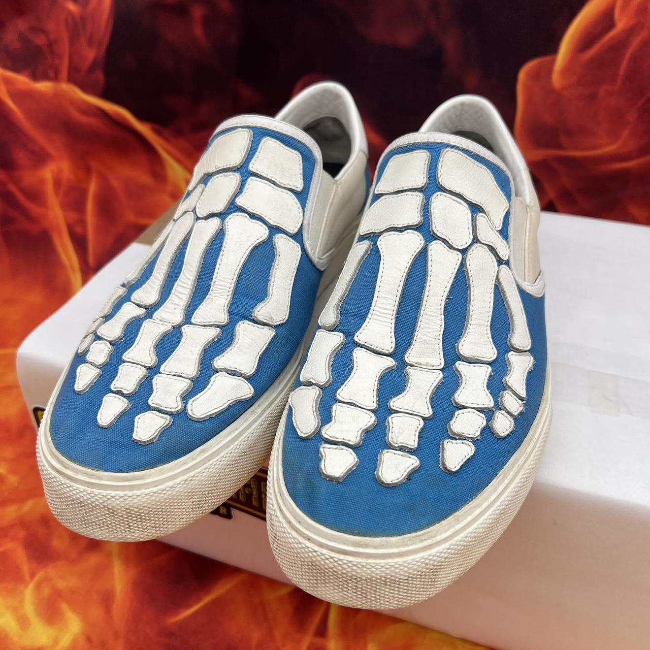 Amiri slip on ‘skeleton toe’ Color: light... - Depop