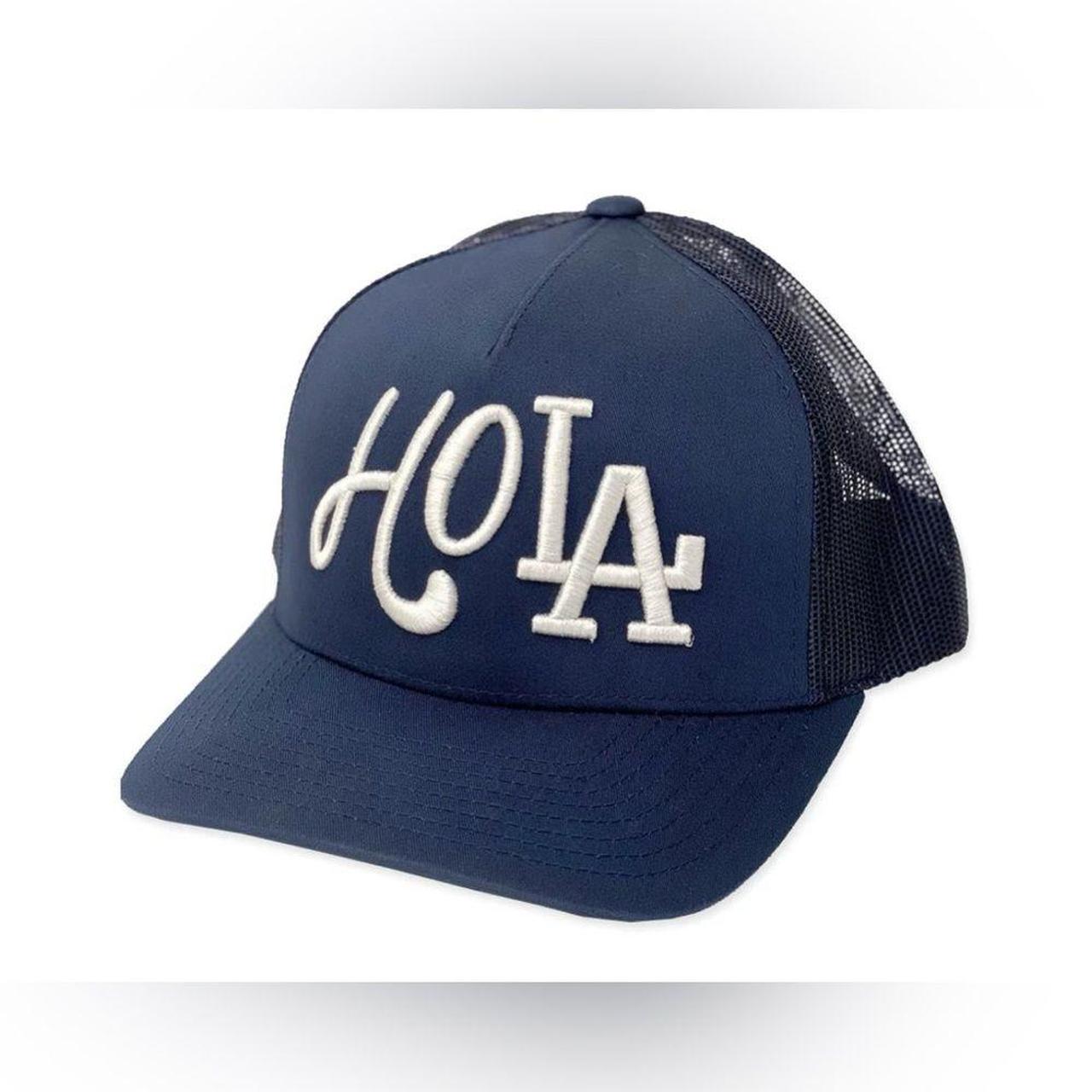 The Uplifters HoLA Script Trucker Hat Blue Unisex... - Depop