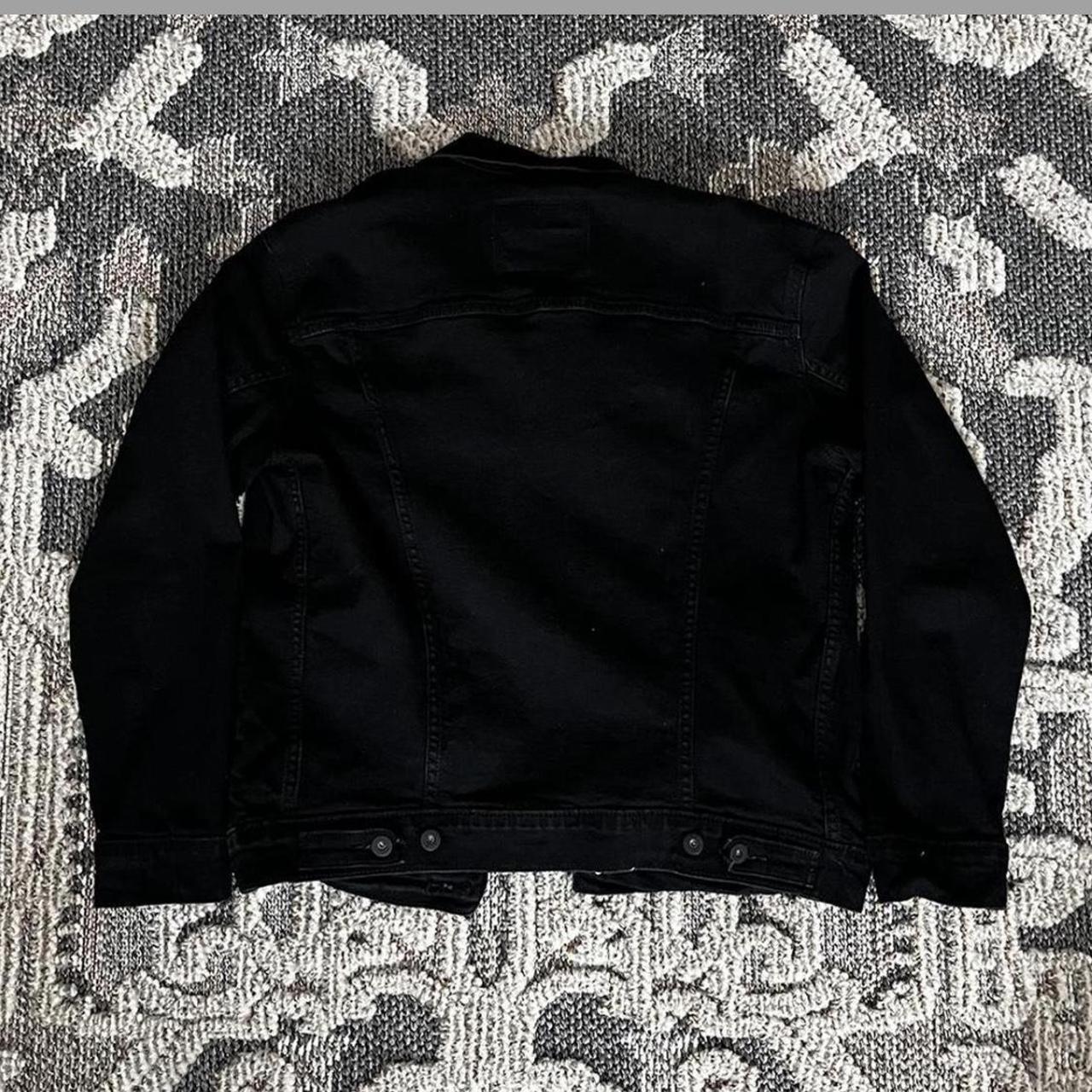 Levis Black Denim Jacket Size M super good... - Depop