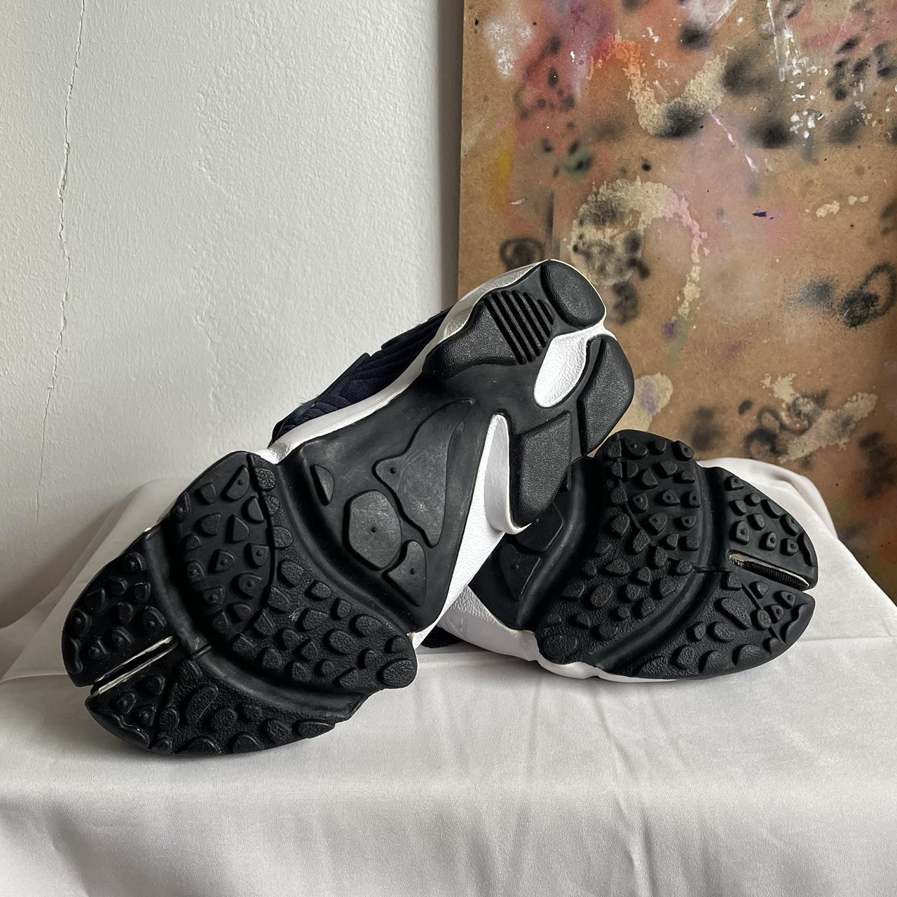 Nike Air Rift trainers. Navy and white colourway... - Depop