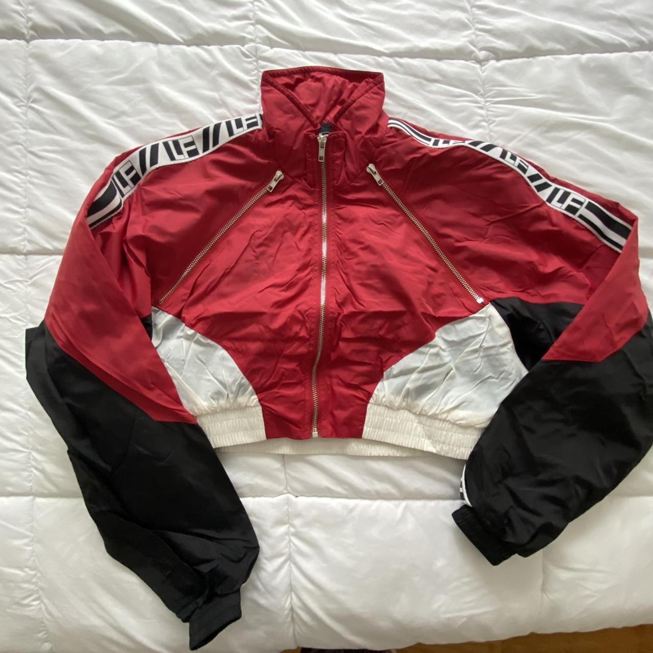 Women's Red and Black Jacket | Depop
