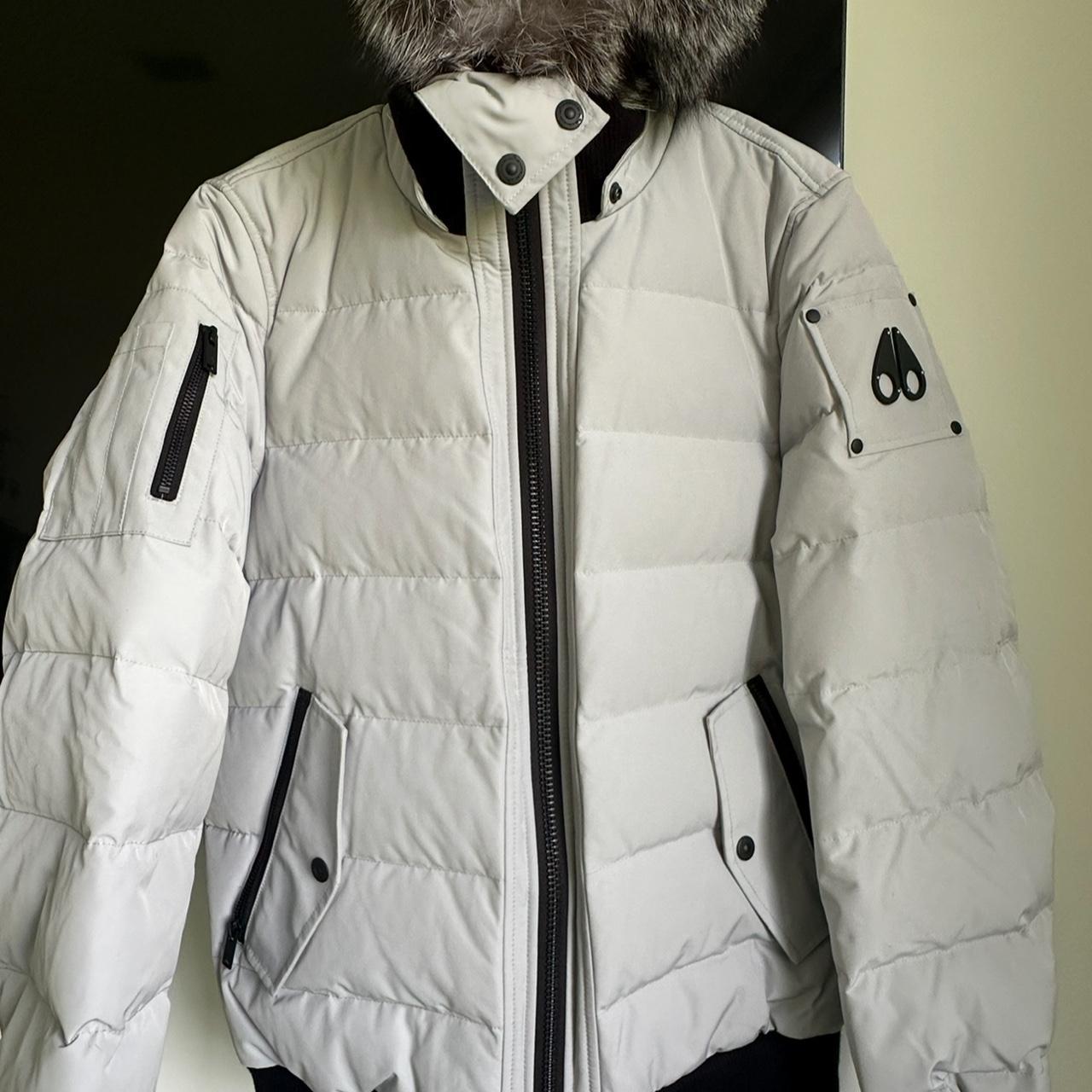 Moose Knuckle Bomber Jacket with removable fur hood.... - Depop