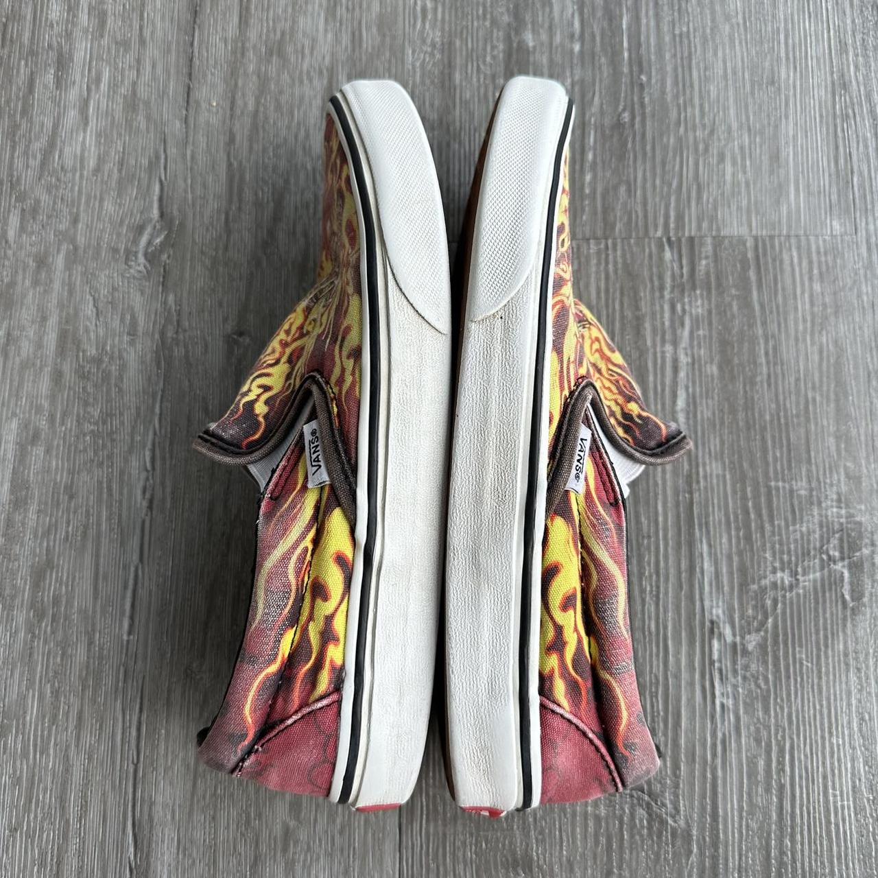 samurai on fire vans 🔥 super cool vans in used... - Depop