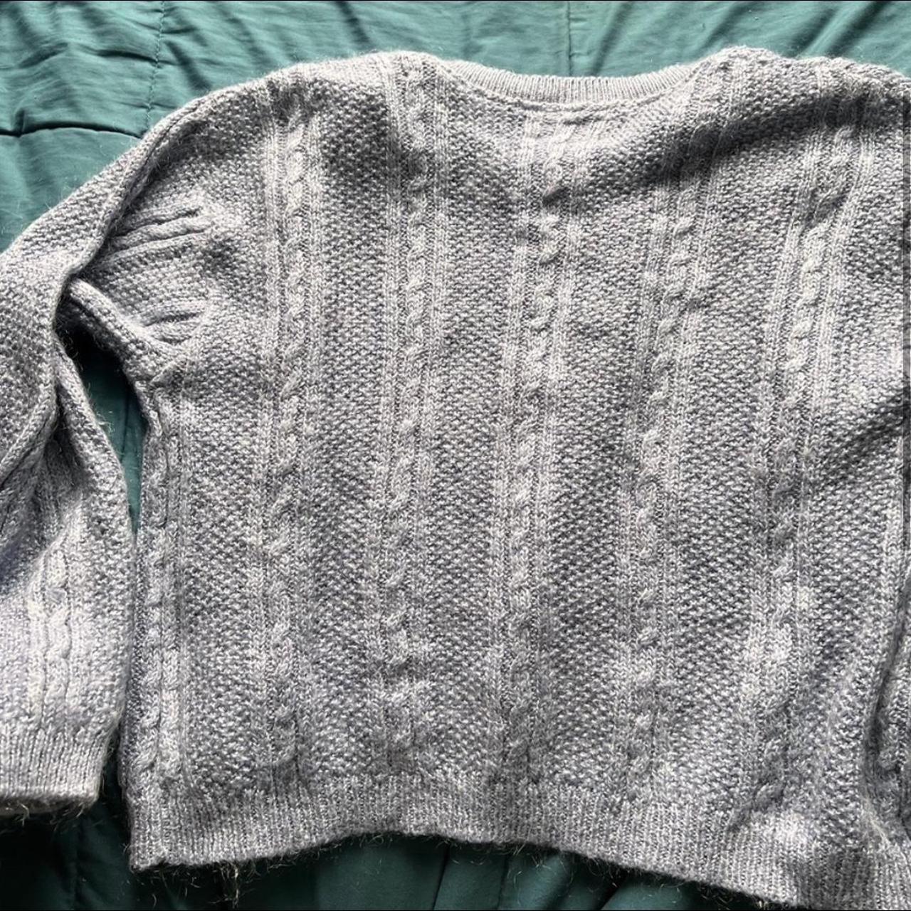 Vintage L.L.Bean Periwinkle Mohair Cardigan... - Depop