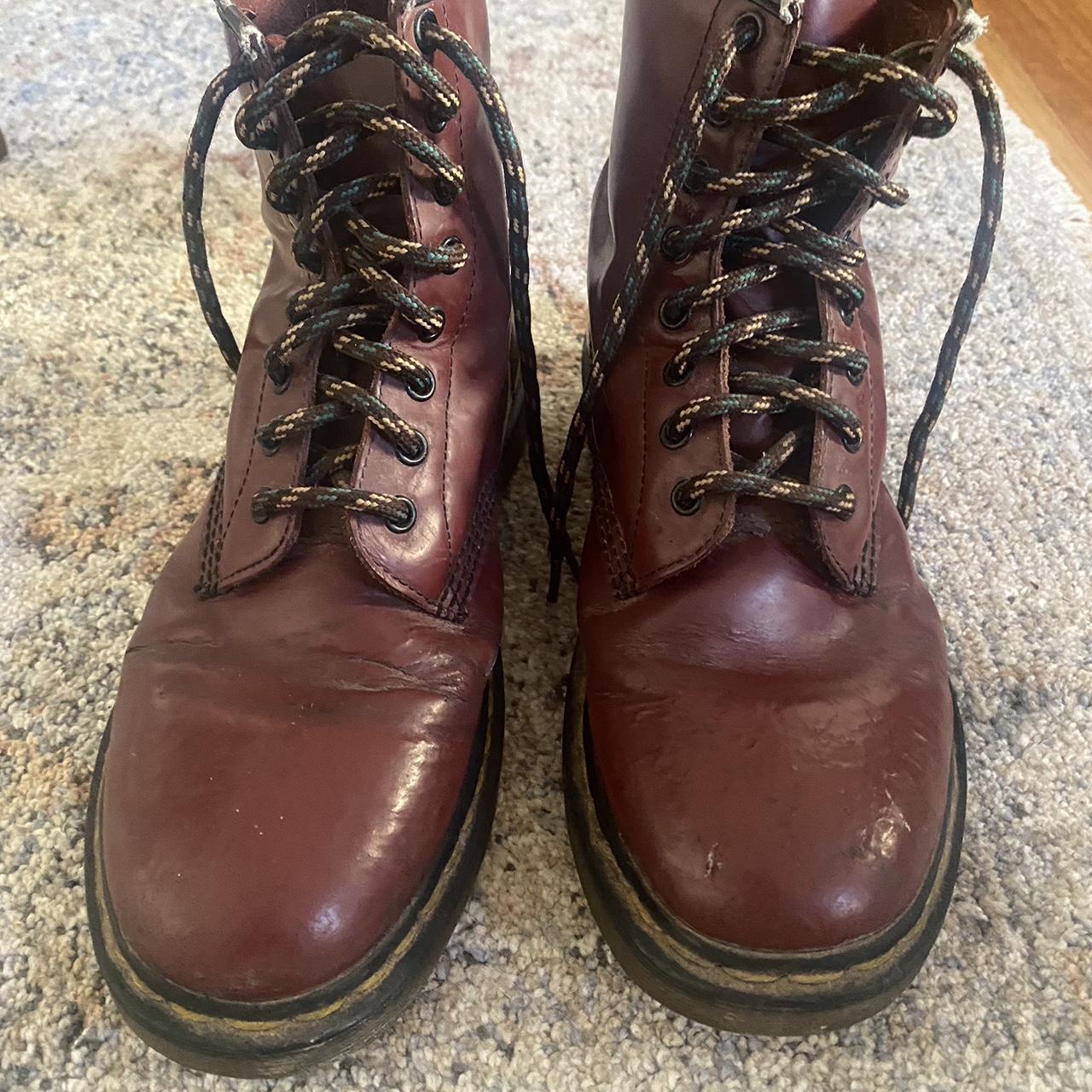 Doc martin boots Size 8 men’s Worn but these shoes... - Depop