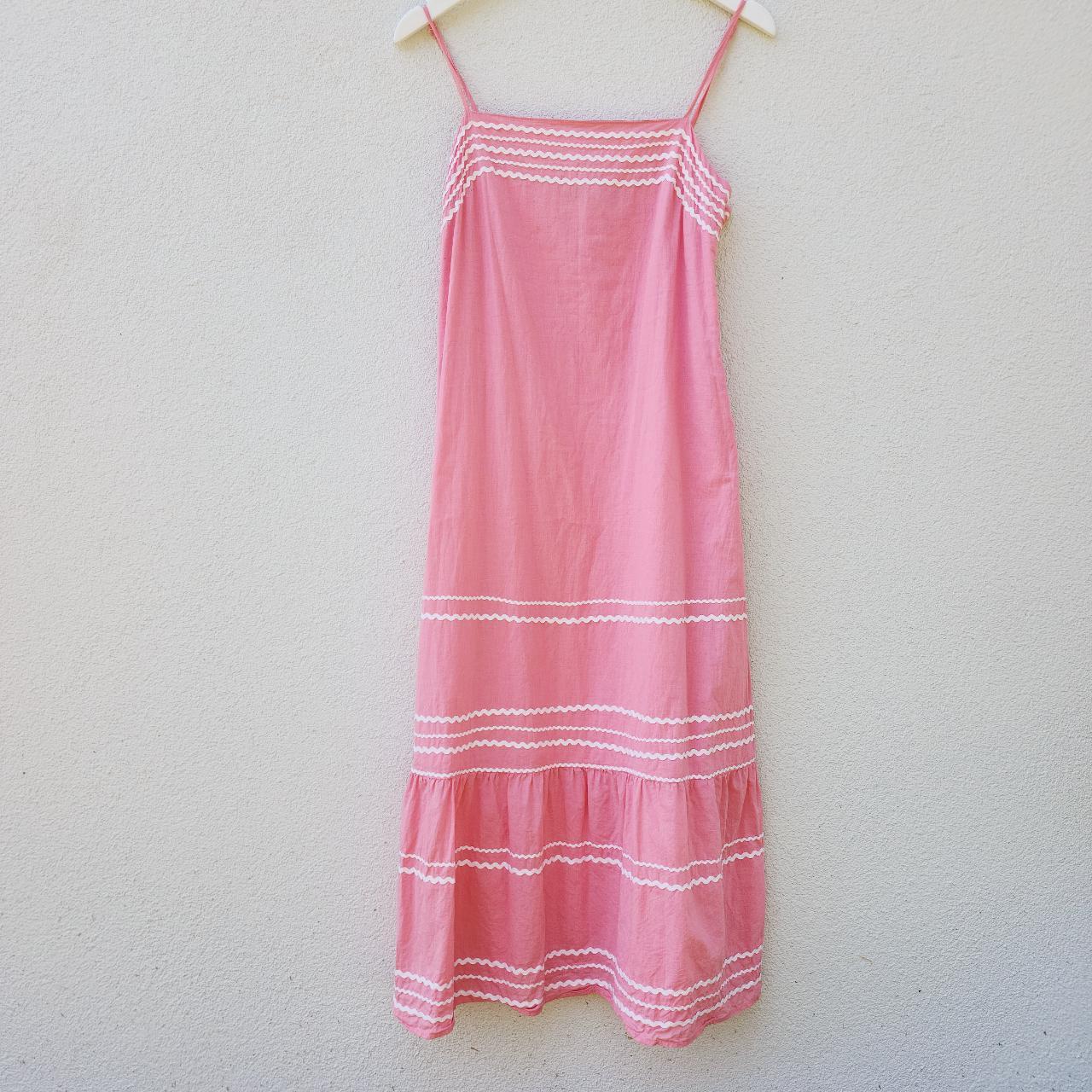 French Connection Pink Midi Dress Sz 10 Such a... - Depop
