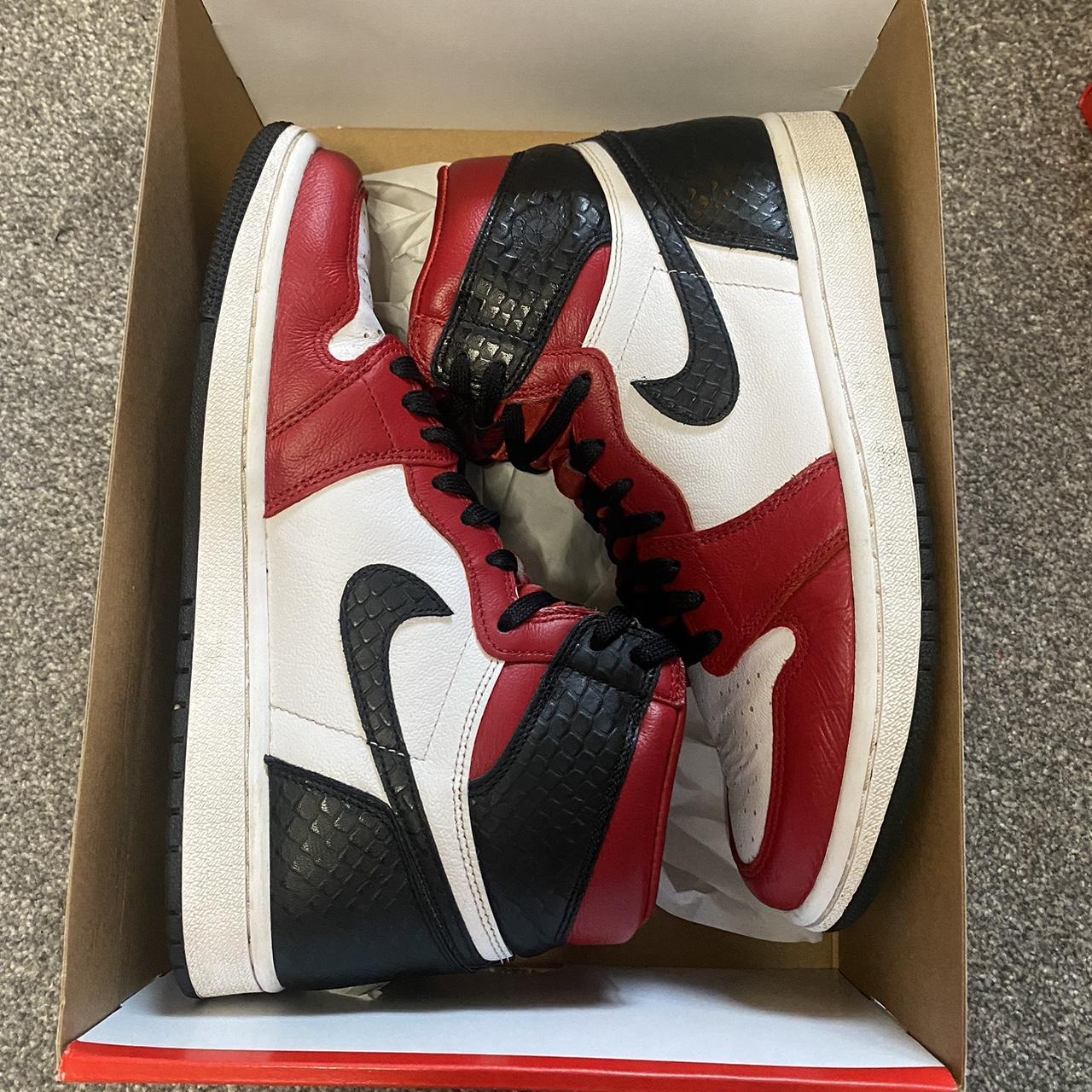 Nike Air Jordan 1 High Satin Snake Chicago (Women’s)... - Depop