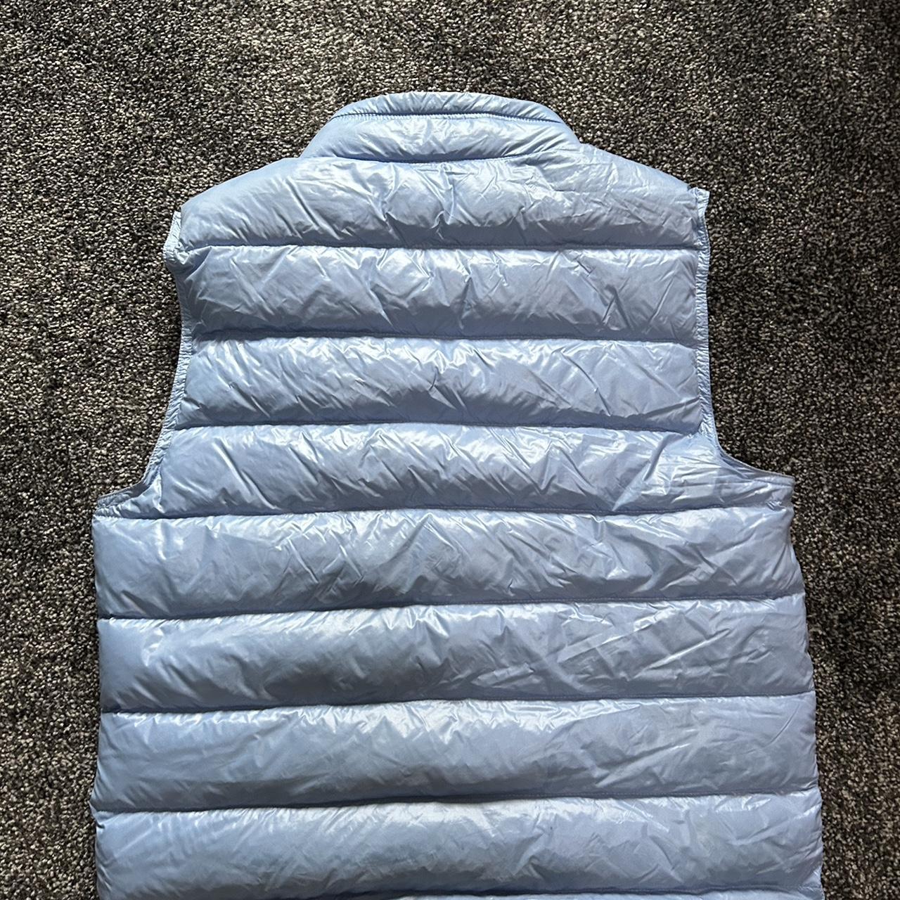 Moncler GUI gillet in baby blue Immaculate... - Depop
