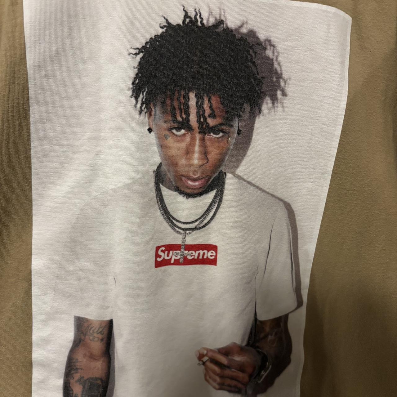 Supreme x NBA Youngboy shirt in Khaki/brown tan... | Depop