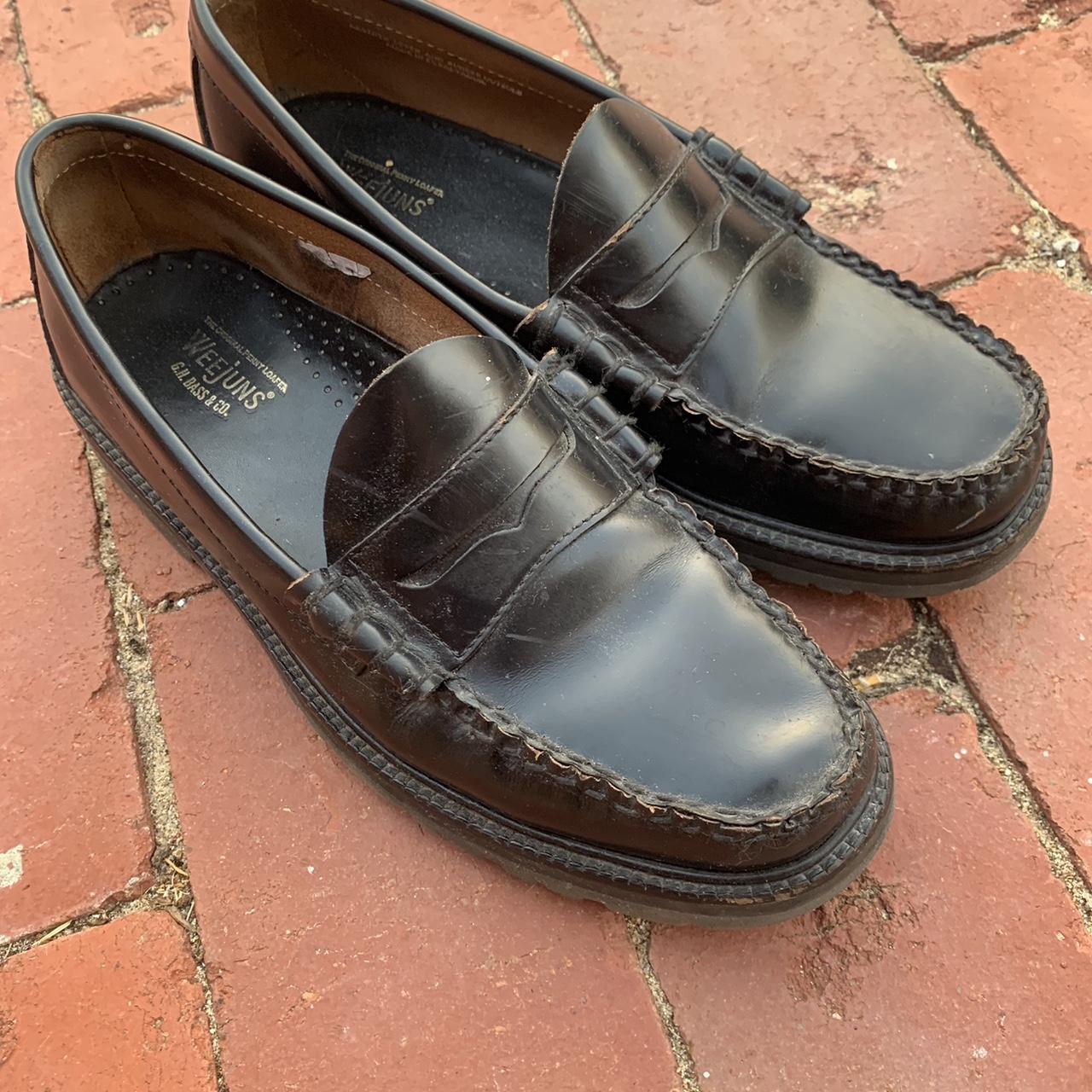 GH Bass Weejuns Larson 90s Loafers Size 8 -... - Depop