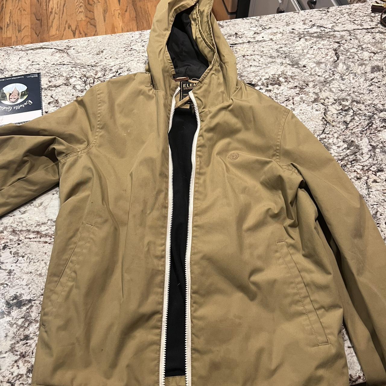 Element mustard color heavy windbreaker. Super... - Depop