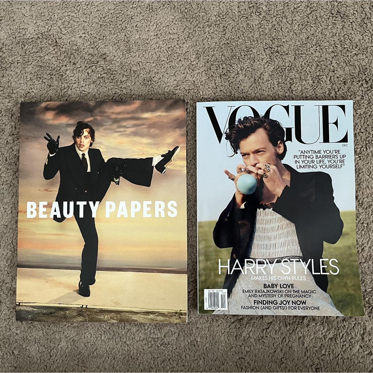 Harry Styles Beauty Papers and Vogue magazine... - Depop