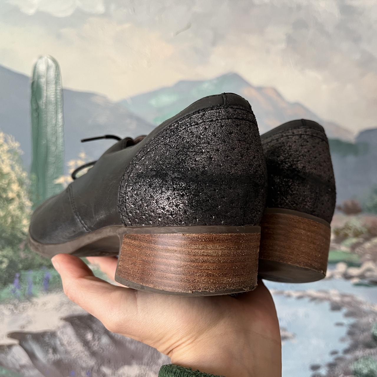 Vintage Dansko Louise Black leather upper lace-up... - Depop