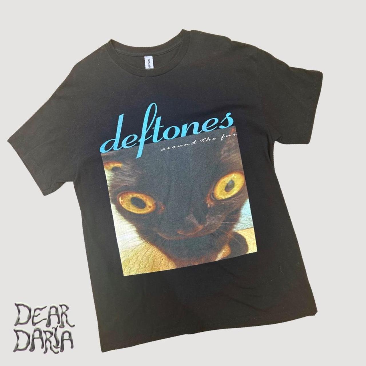 Deftones Around the Fur kitty cat tee High quality... - Depop