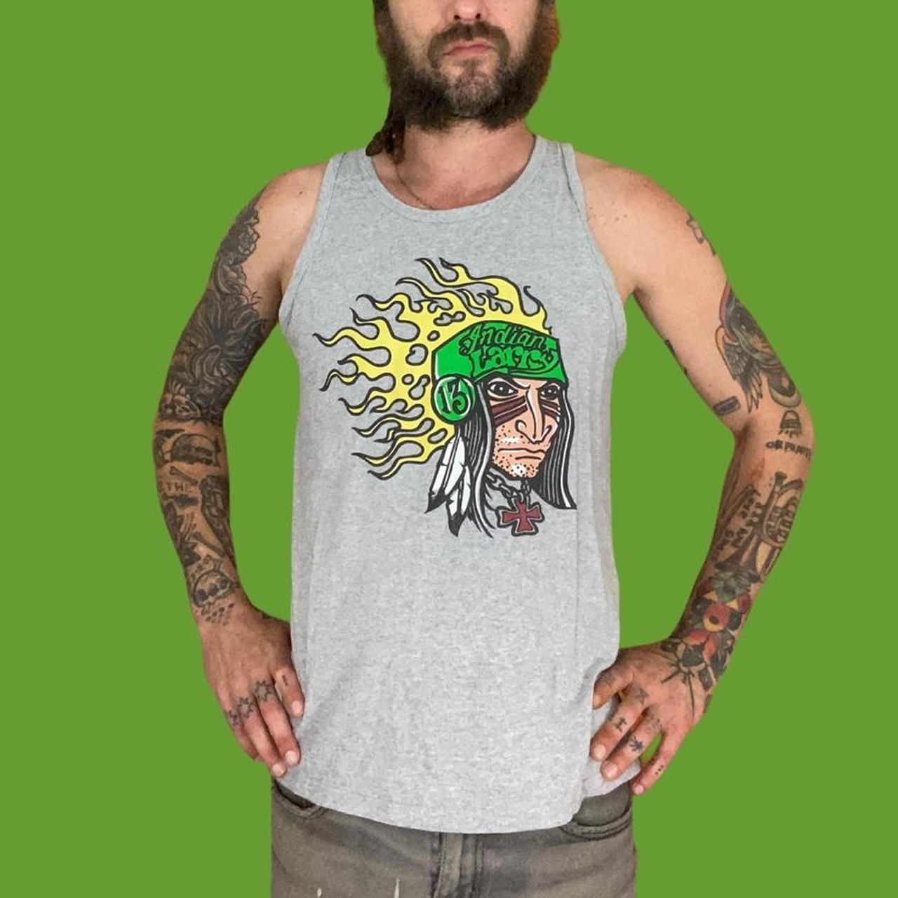 Authentic Indian Larry Customs Motorcycle Biker... - Depop