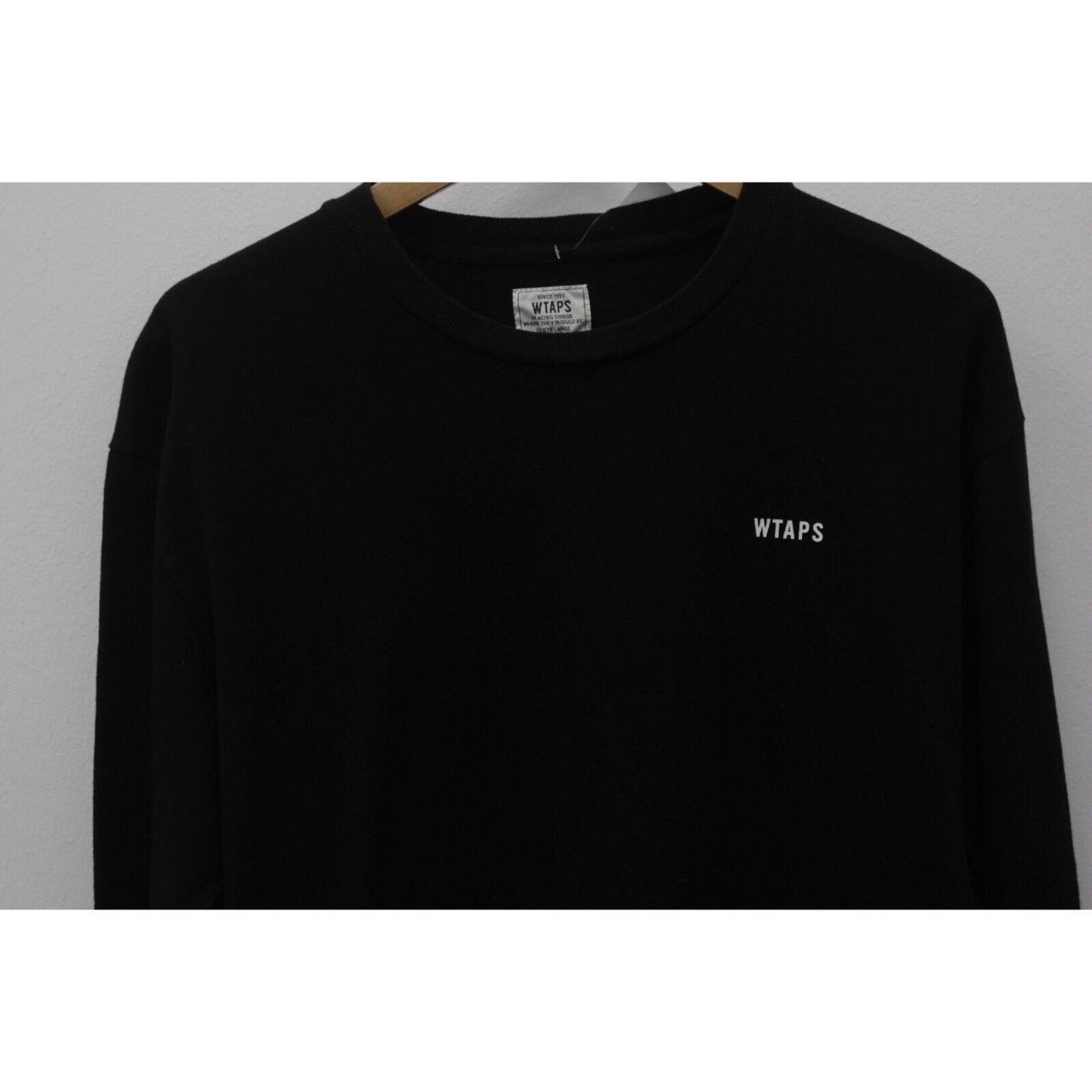 Vintage WTAPS Long Sleeve Tee Shirt with Back Print... - Depop
