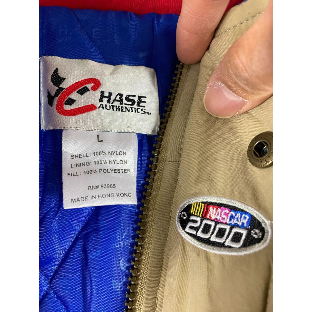 Vintage Chase Authentics Nascar 2000 Puffer Jacket... - Depop