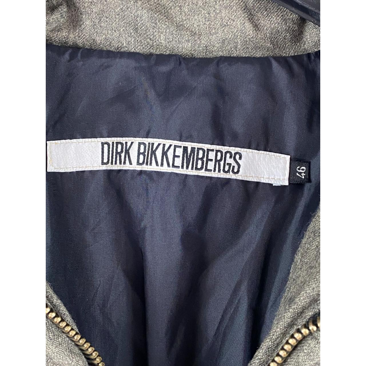 Dirk Bikkembergs Rare Leather Wool Bomber Jacket... - Depop