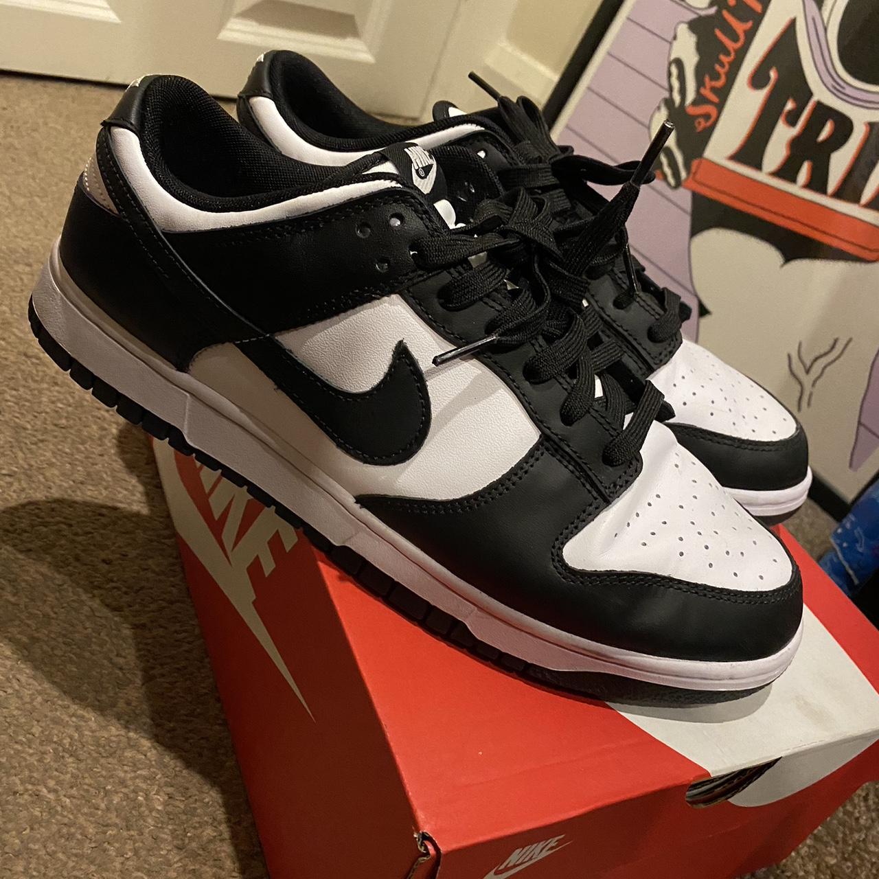 Nike dunk panda lows Worn once and put away... - Depop