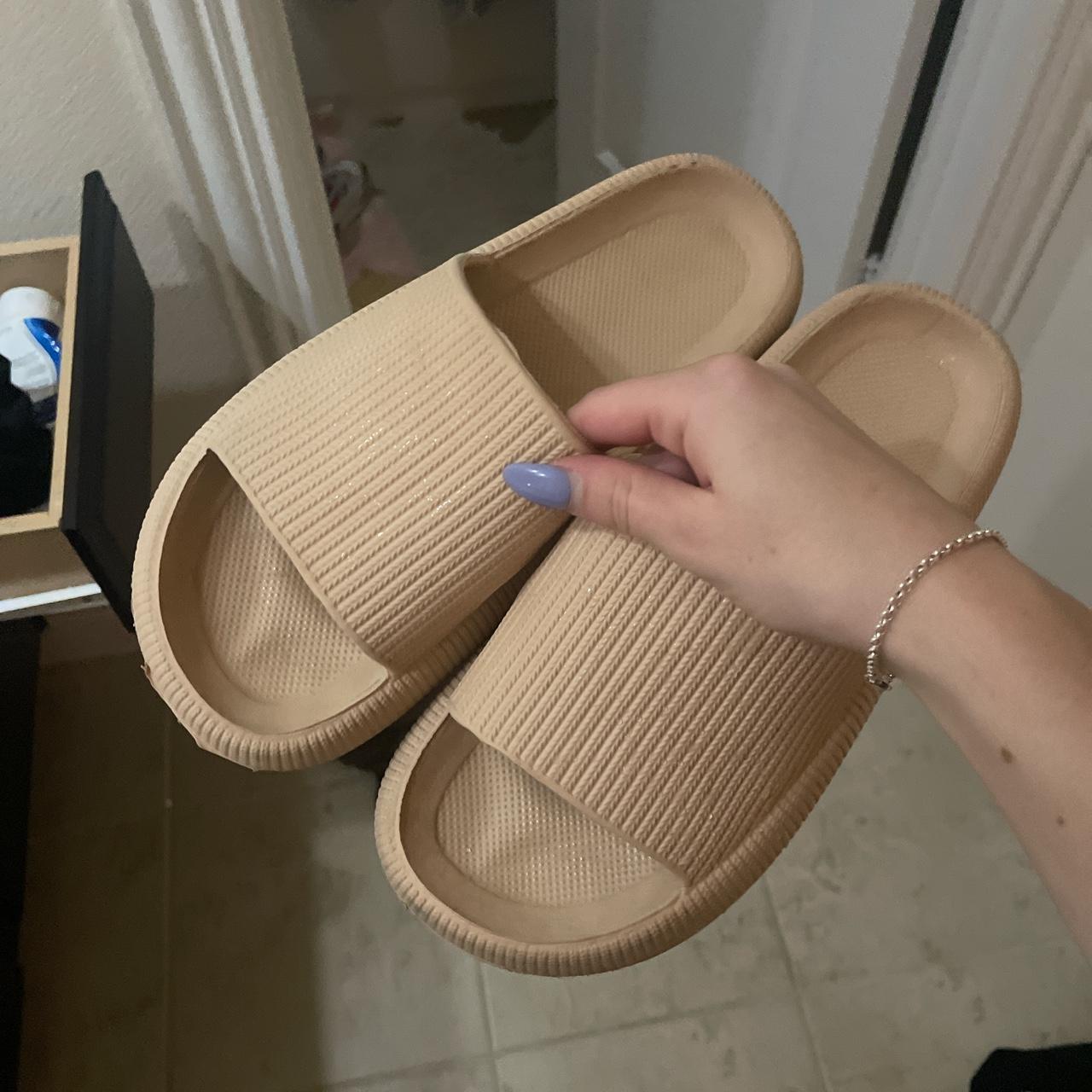 super cute slides worn but in great condition not... - Depop