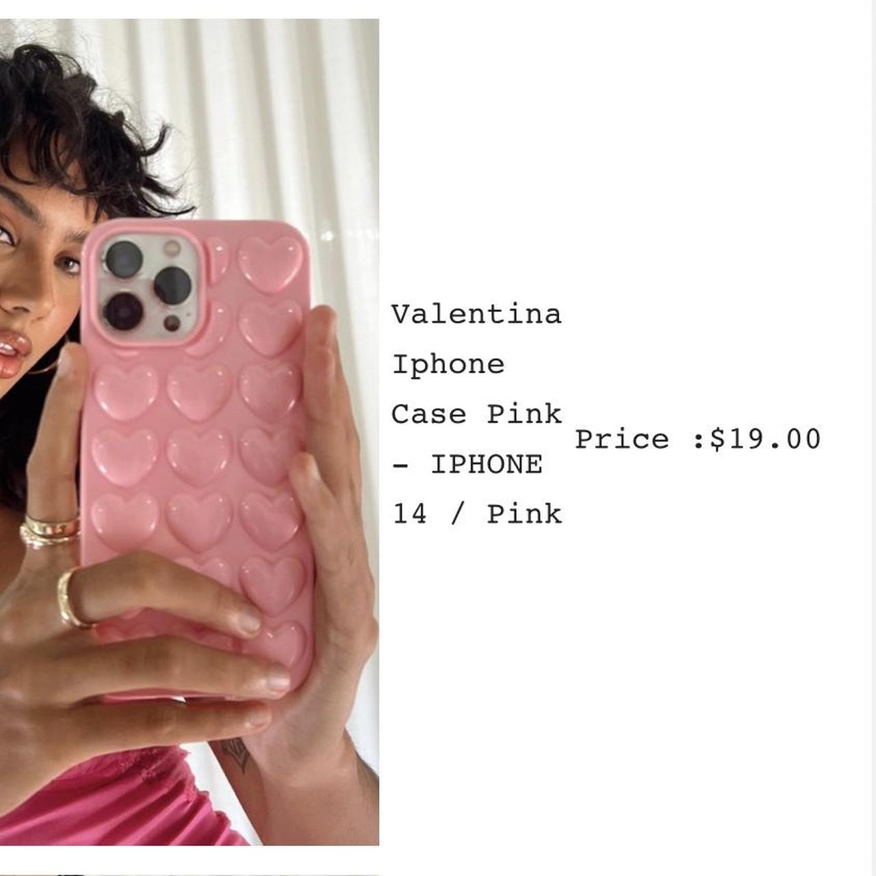 Pink bubble heart phone case from princess... - Depop