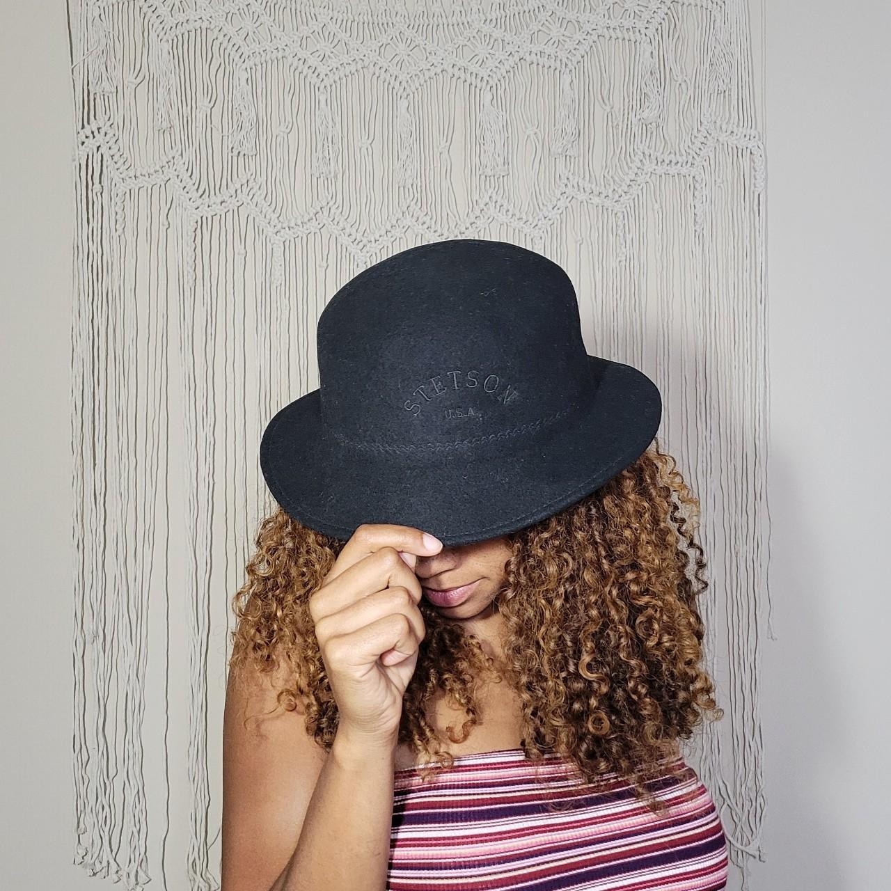 LEGENDARY VINTAGE STETSON MICRO FELT BLACK... - Depop