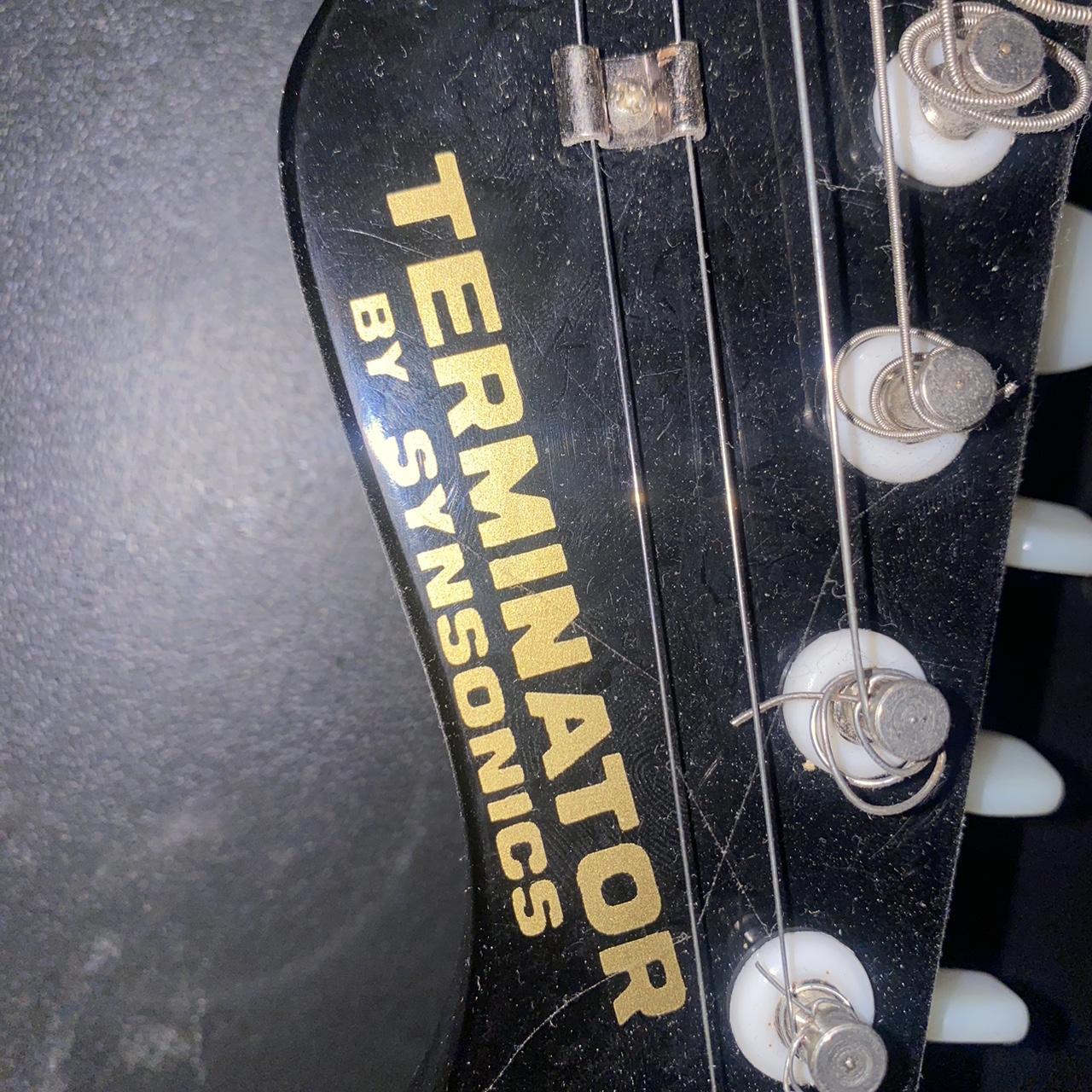 Synsonics Terminator 80s: Black guitar with built-in... | Depop