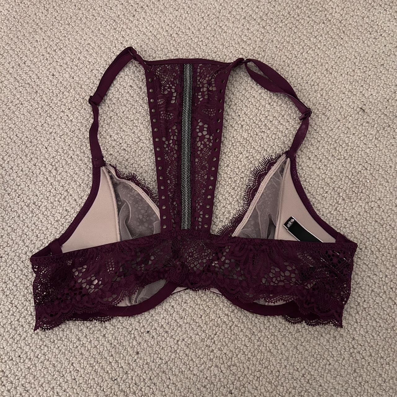 Victoria secret maroon bra in a size 34B #bra #red... - Depop