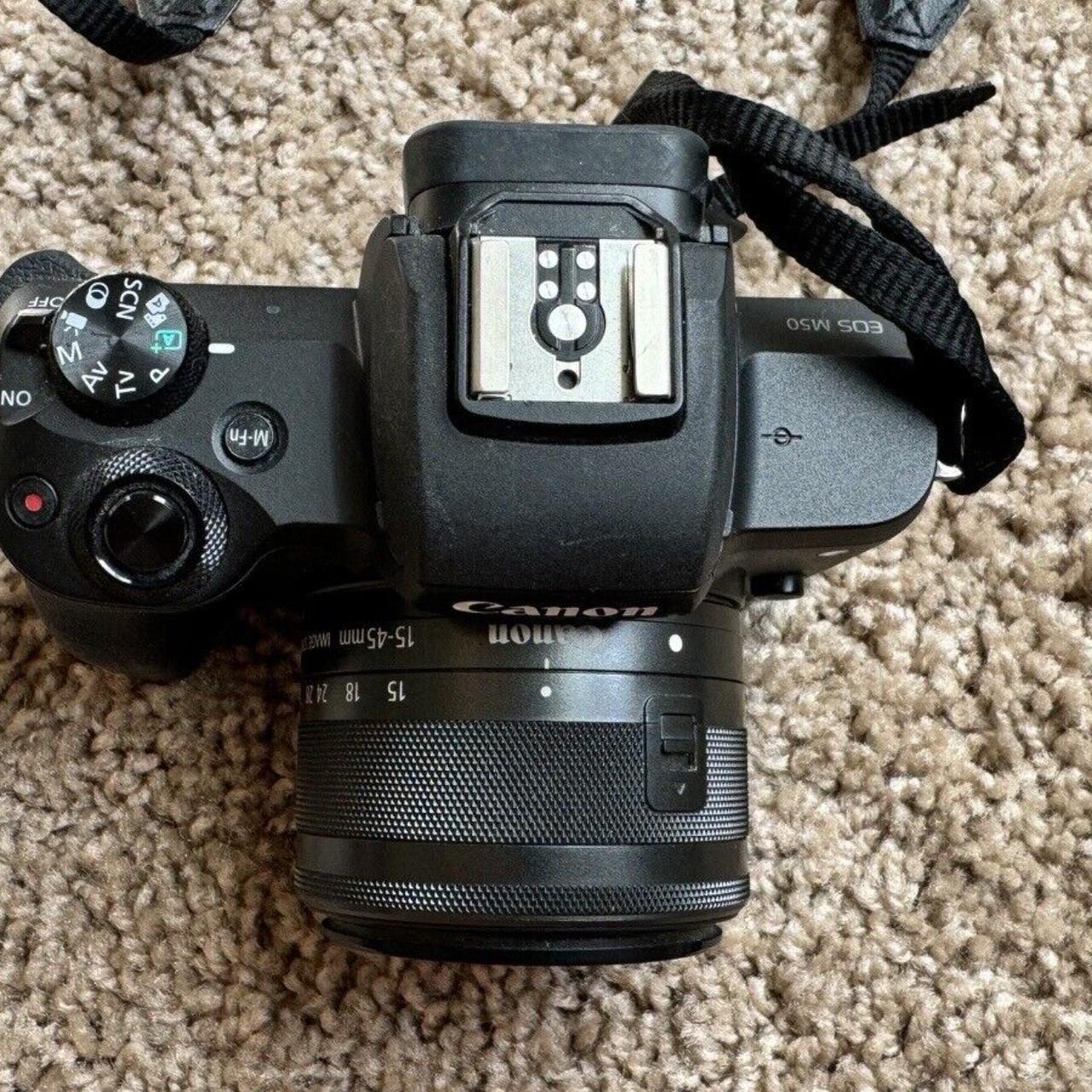 Canon EOS M50 Camera with 5 Batteries, 256GB Memory... | Depop