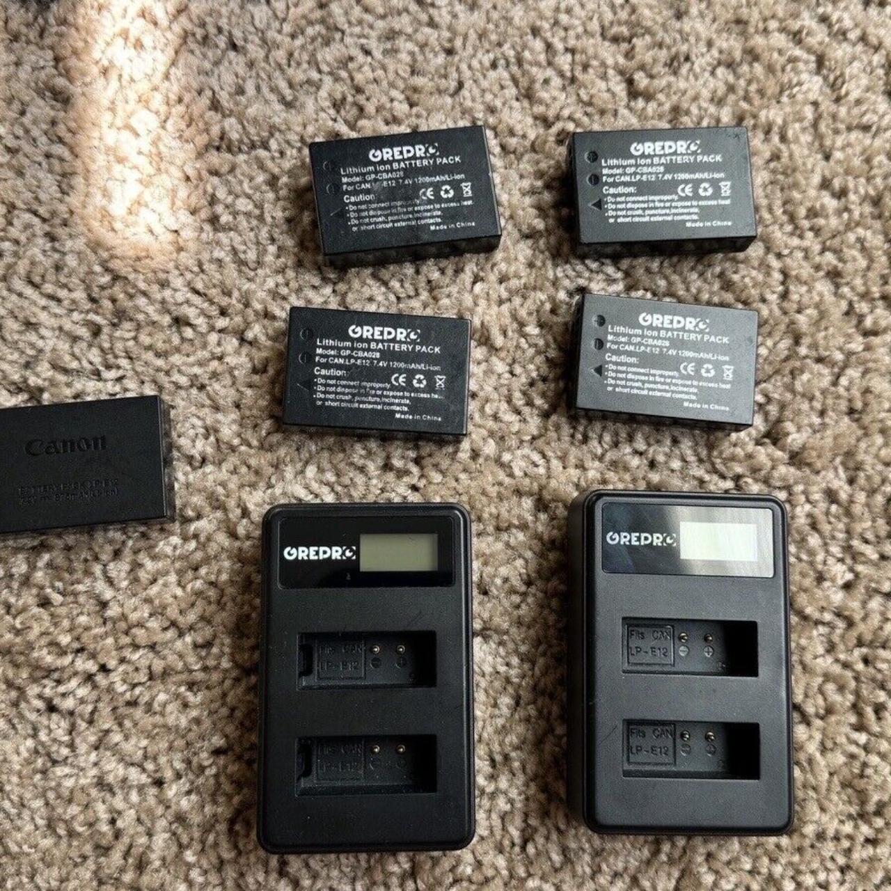 Canon EOS M50 Camera with 5 Batteries, 256GB Memory... | Depop