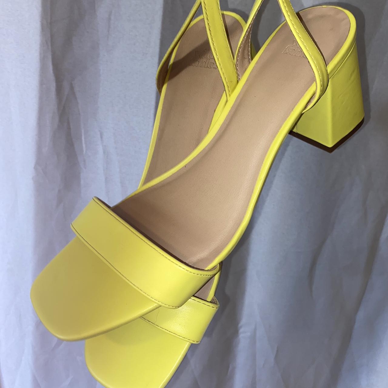 Wild Fable Women's Yellow Sandals | Depop