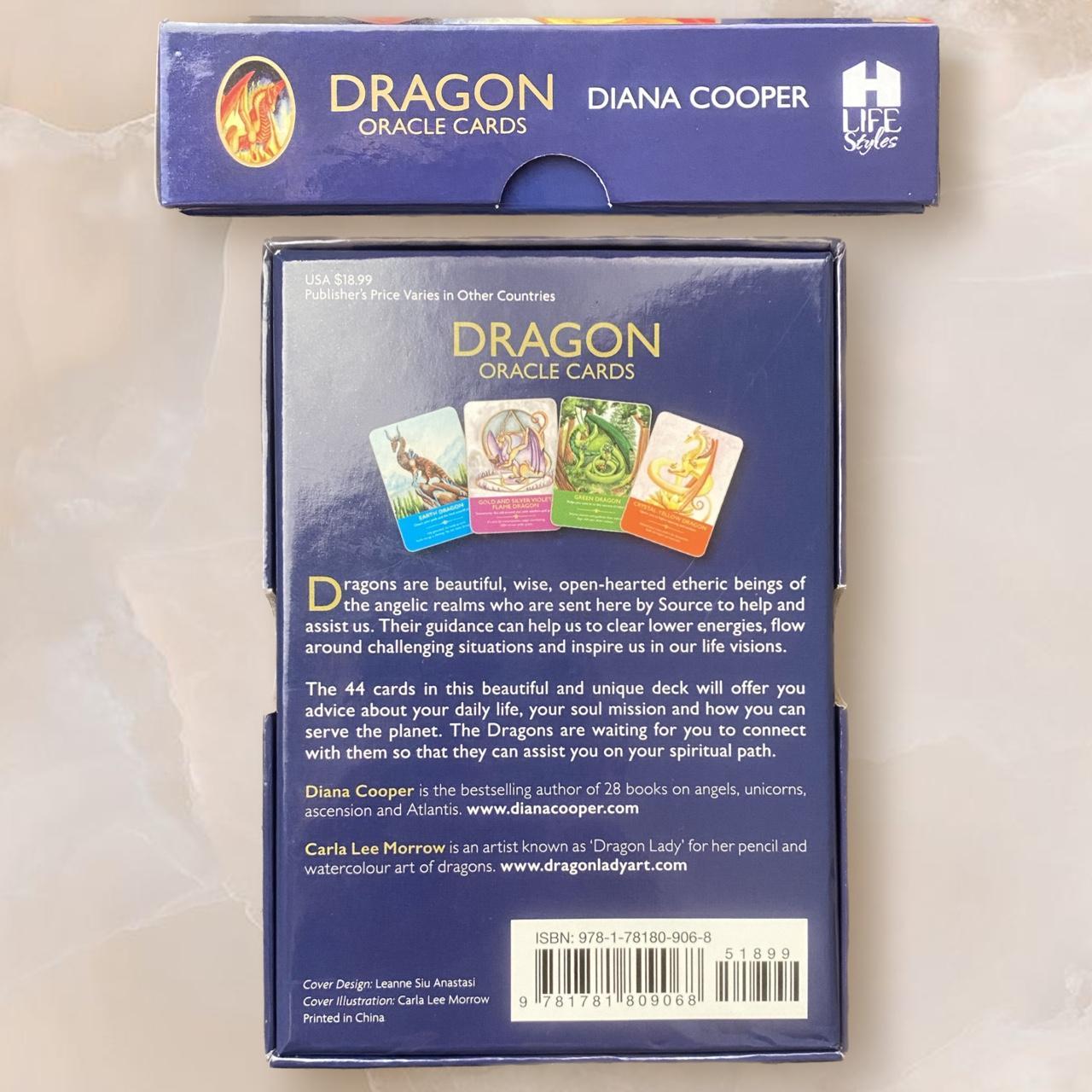 𝐃𝐫𝐚𝐠𝐨𝐧 𝐎𝐫𝐚𝐜𝐥𝐞 𝐂𝐚𝐫𝐝𝐬 Beautiful dragon themed tarot... - Depop