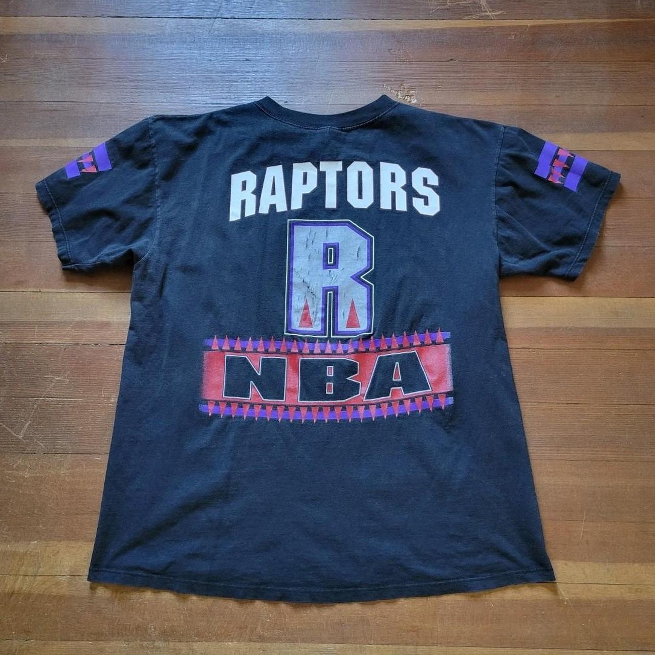 vtg 90s og super rare TORONTO RAPTORS big raptor... - Depop