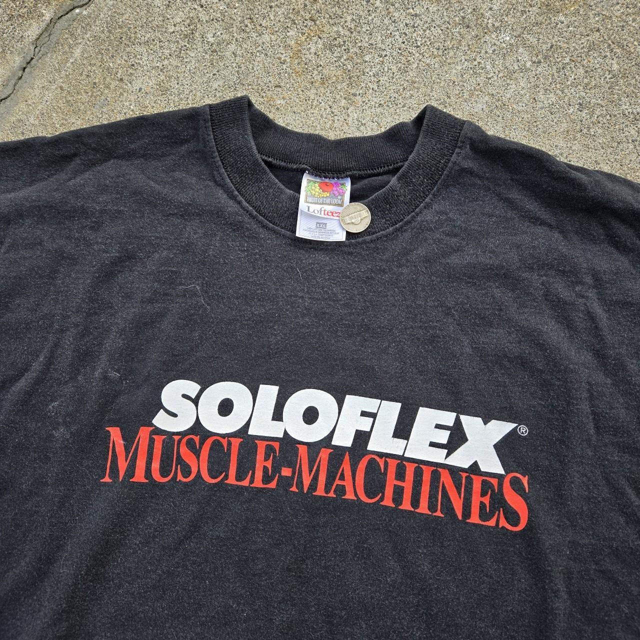 vtg 90s SOLOFLEX Muscle Machines simple two tone... - Depop