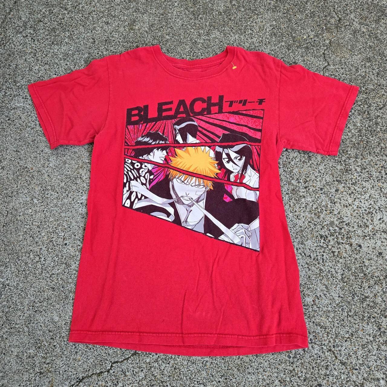 vtg y2k BLEACH character collage montage graphic... | Depop