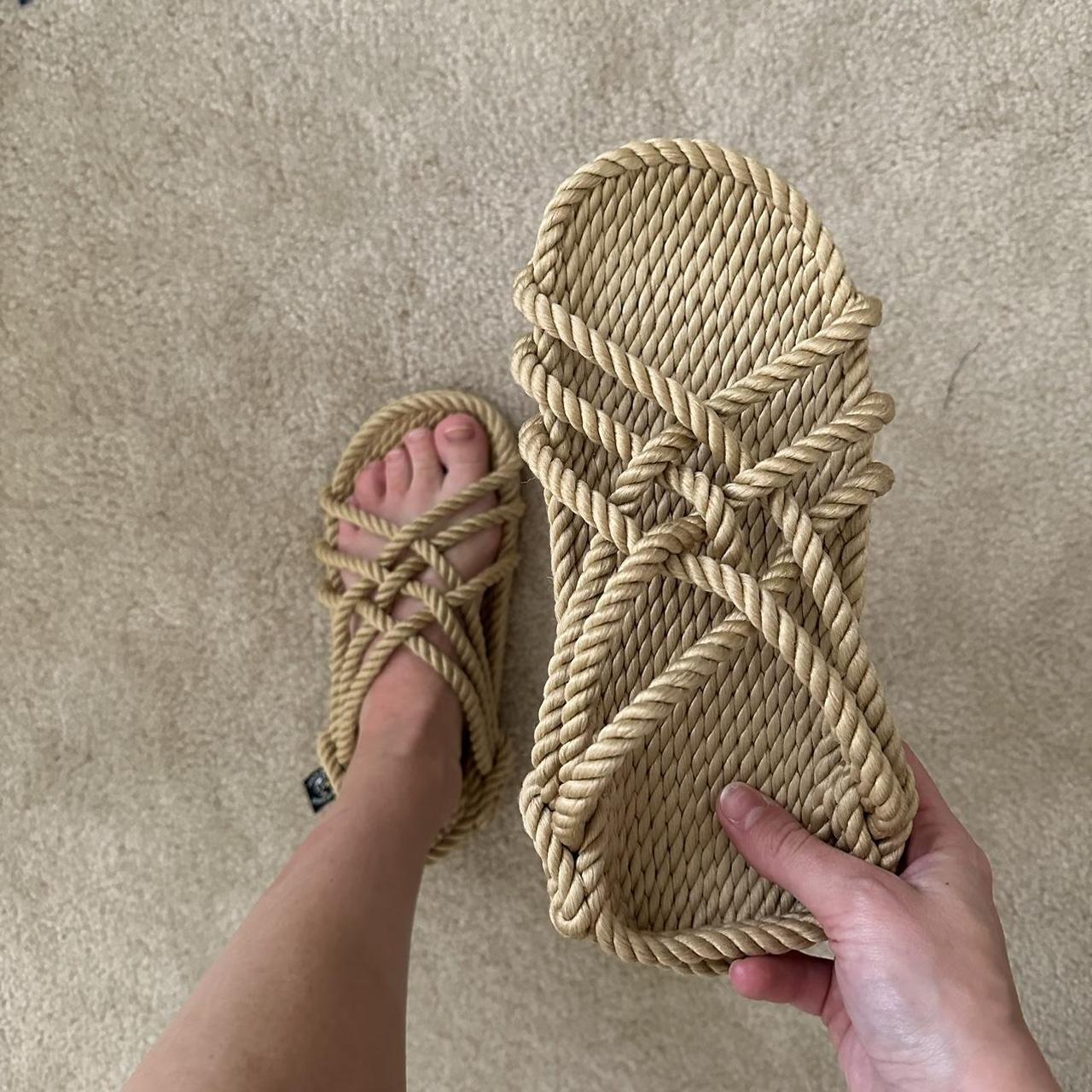 Nomadic State of Mind boho beachy rope sandals 🏝️ 🏄🏼‍♀️... - Depop