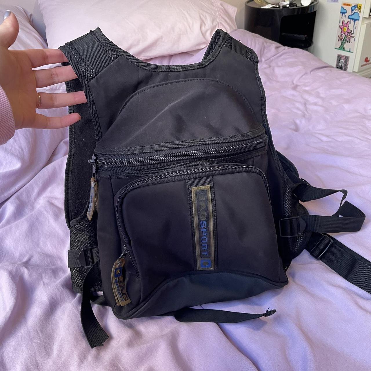 VINTAGE Jag Sport Nylon Mini Backpack features: 90s... - Depop