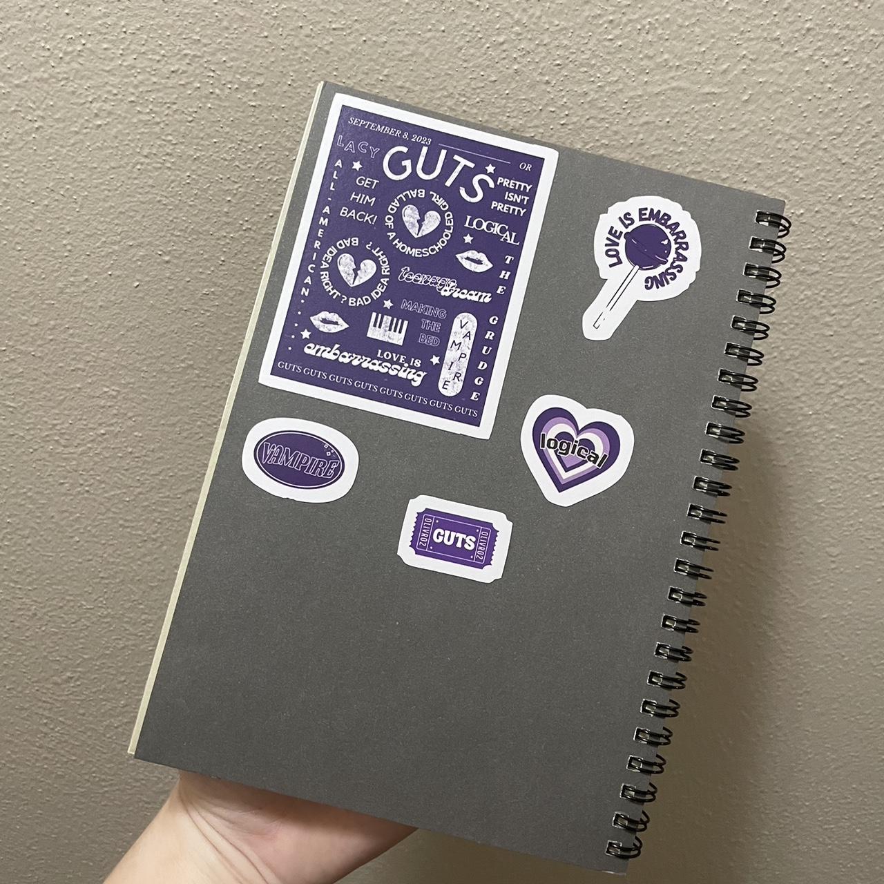 Olivia Rodrigo GUTS Notebook 🤍 #guts #oliviarodrigo - Depop