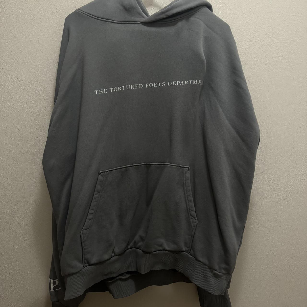 Taylor Swift TTPD Grey Hoodie No flaws! Size- XL... - Depop