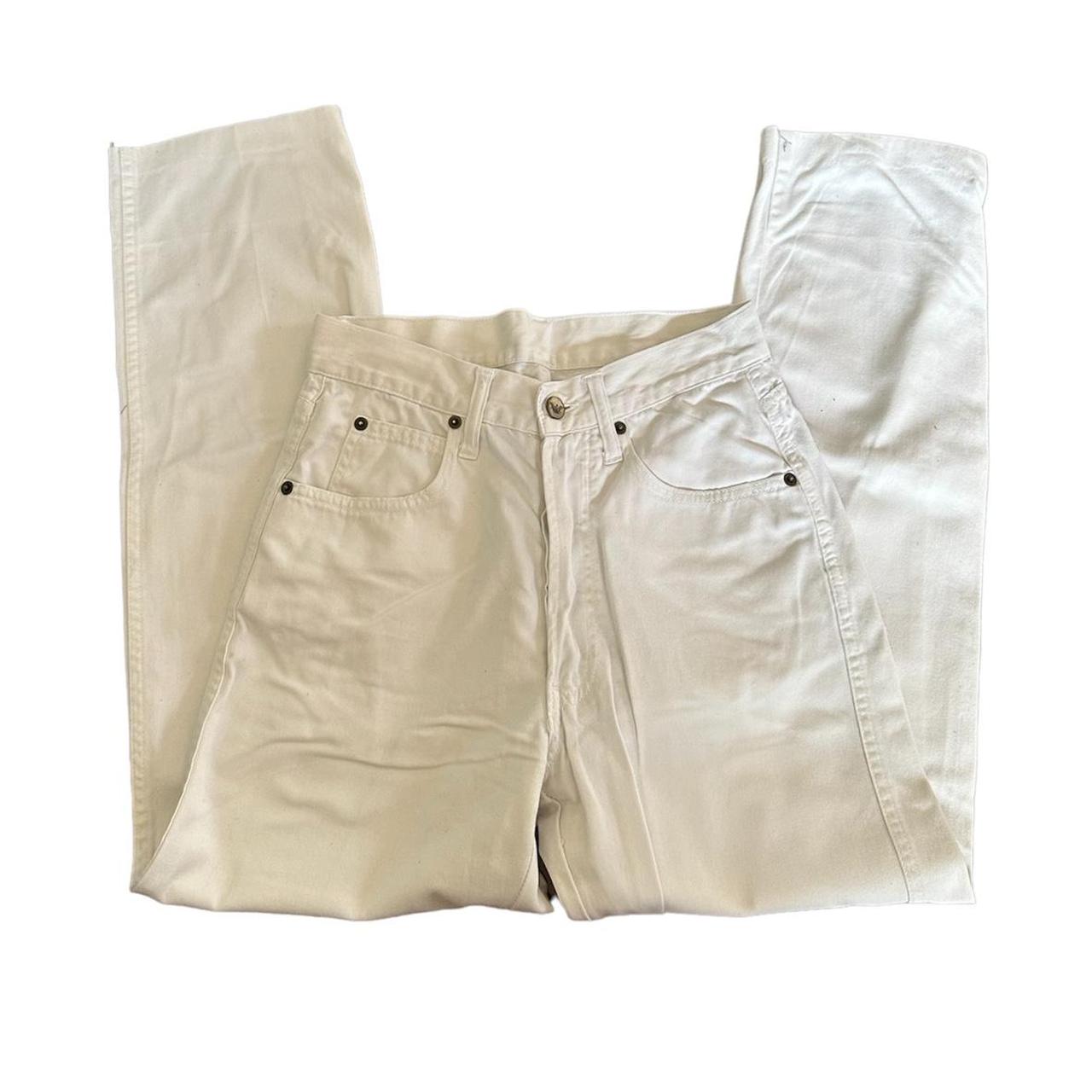 Giorgio Armani Women's White Jeans | Depop